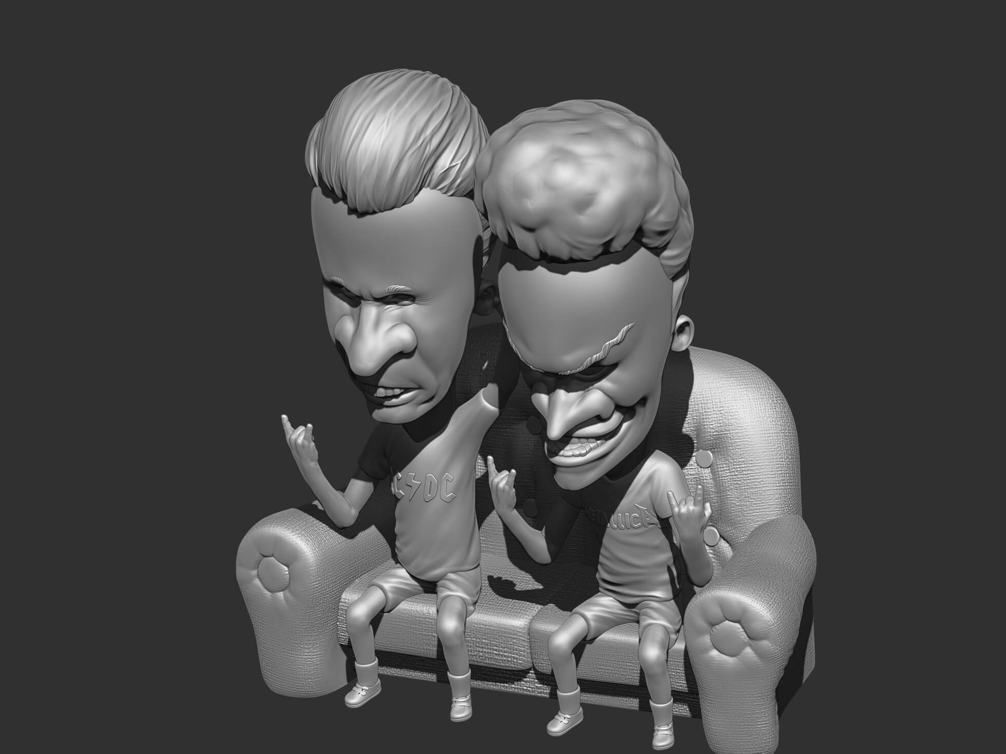 Beavis and Butt-Head 3D Model by naeem32