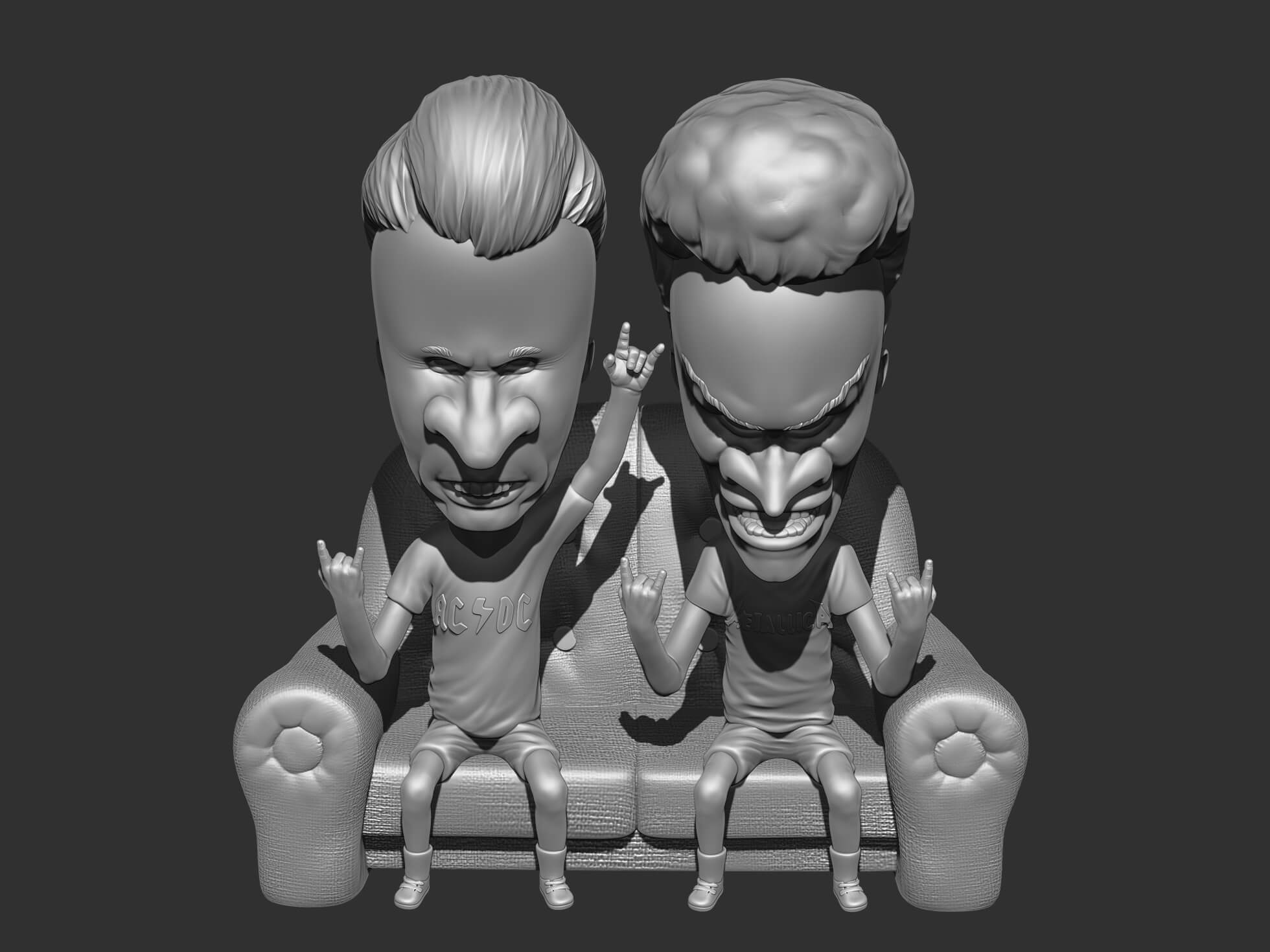 Beavis and Butt-Head 3D Model by naeem32