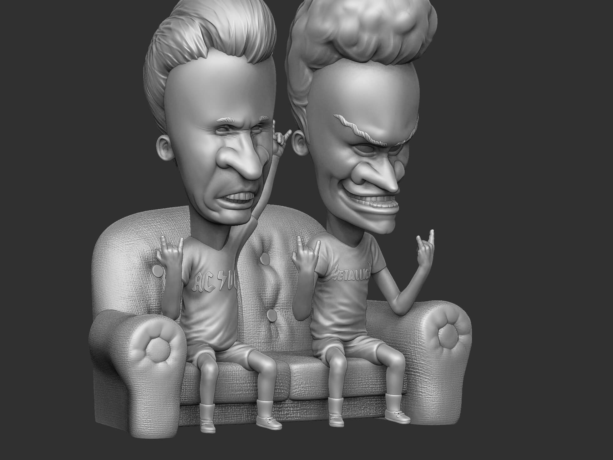 Beavis and Butt-Head 3D Model by naeem32