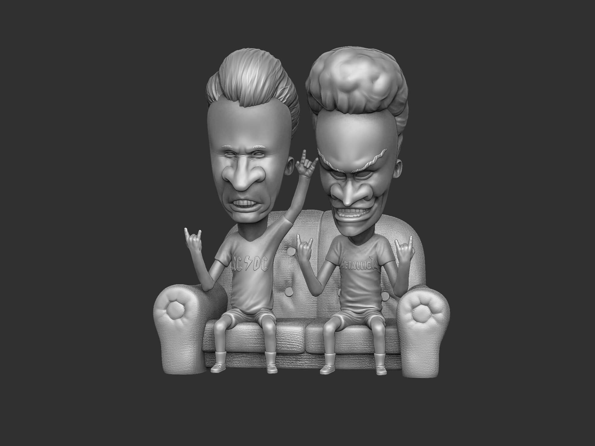 Beavis and Butt-Head 3D Model by naeem32