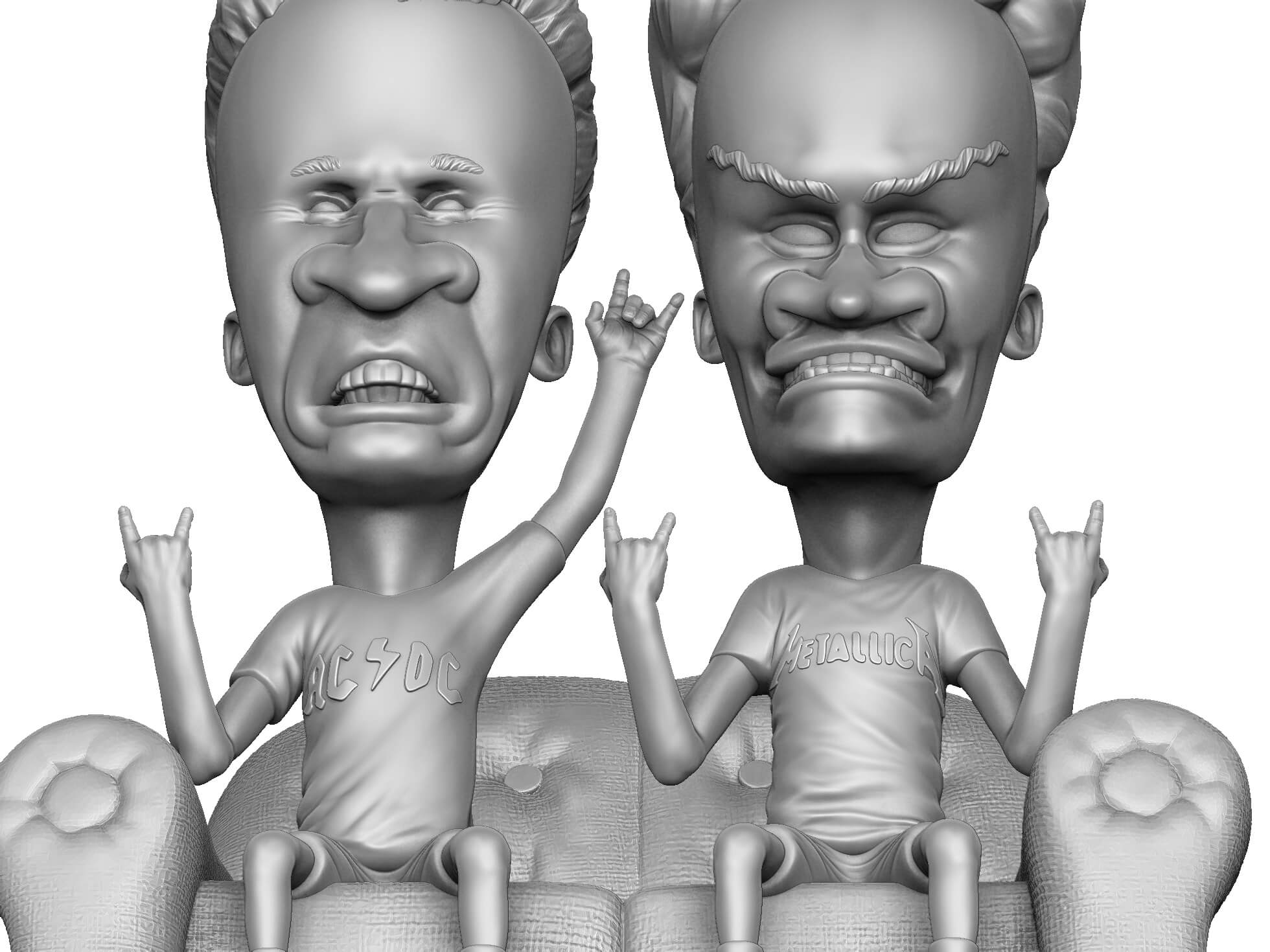 Beavis and Butt-Head 3D Model by naeem32