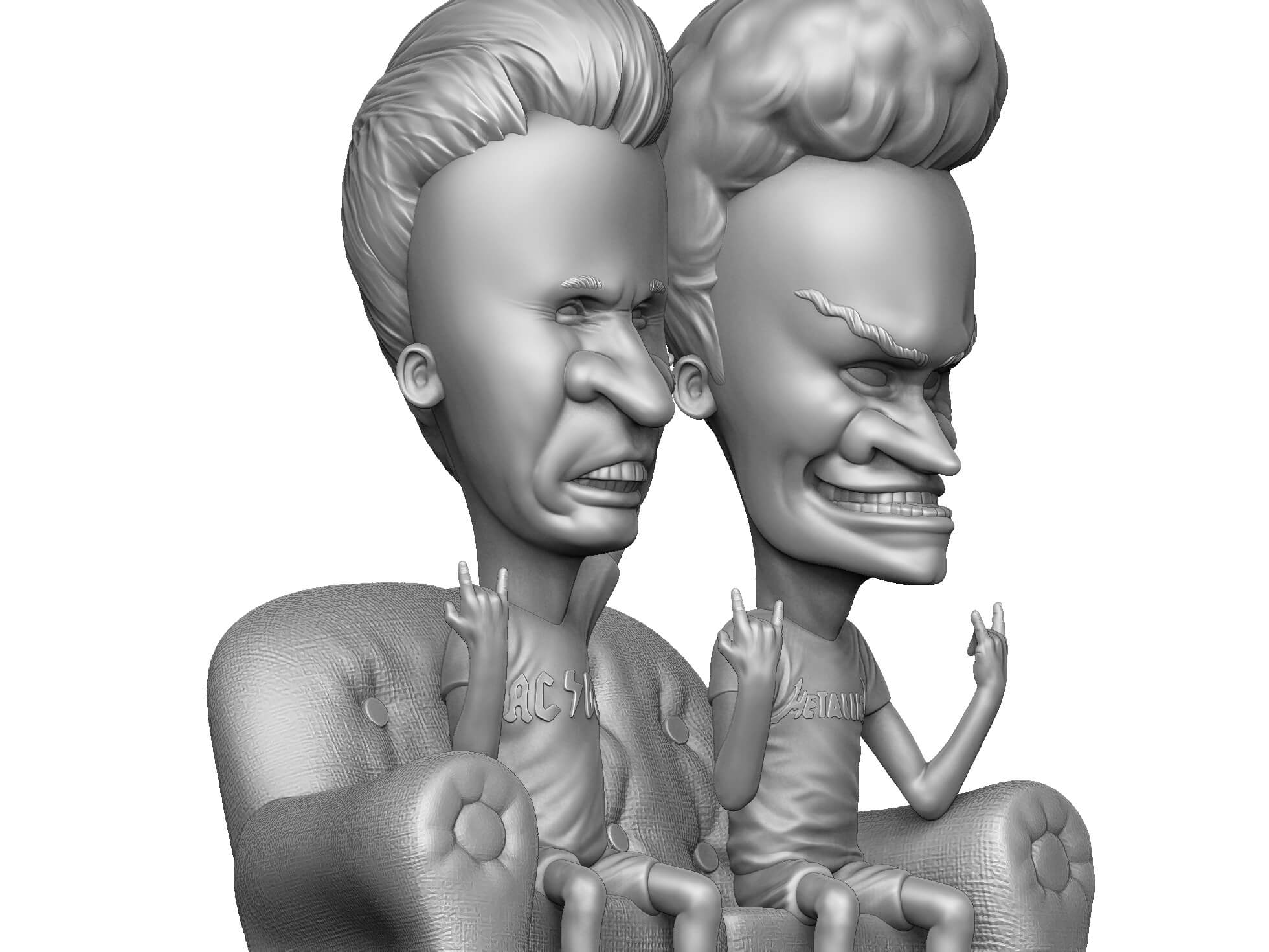 Beavis and Butt-Head 3D Model by naeem32