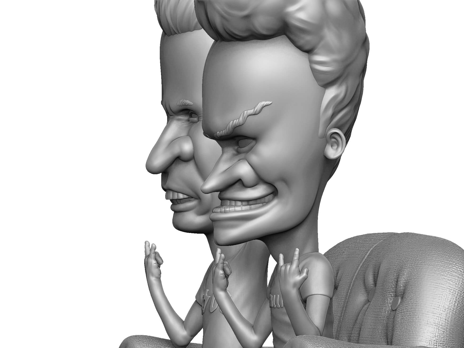 Beavis and Butt-Head 3D Model by naeem32
