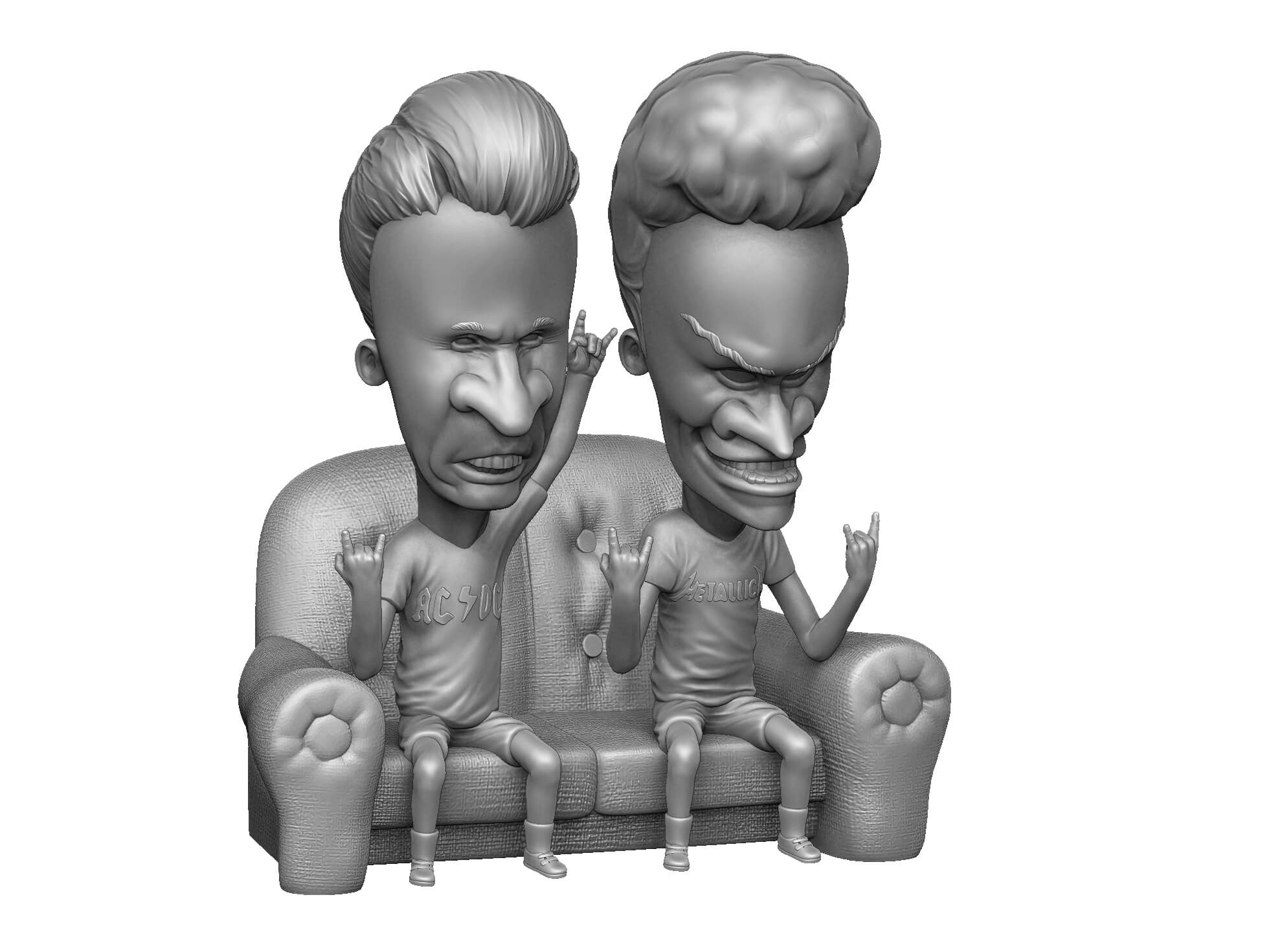 Beavis and Butt-Head 3D Model by naeem32