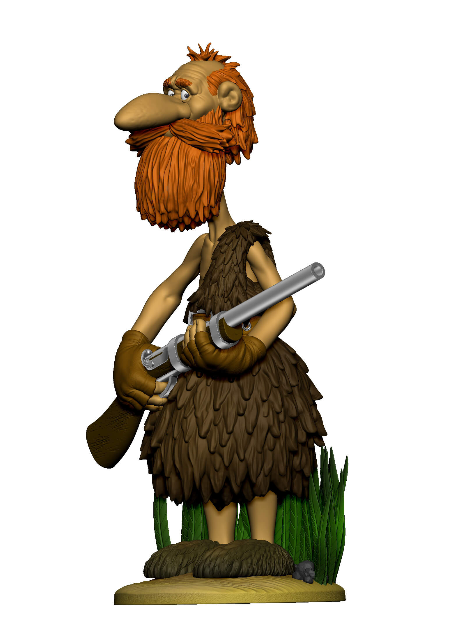 Ben Gunn From "Treasure Island" - 3D Model by naeem32