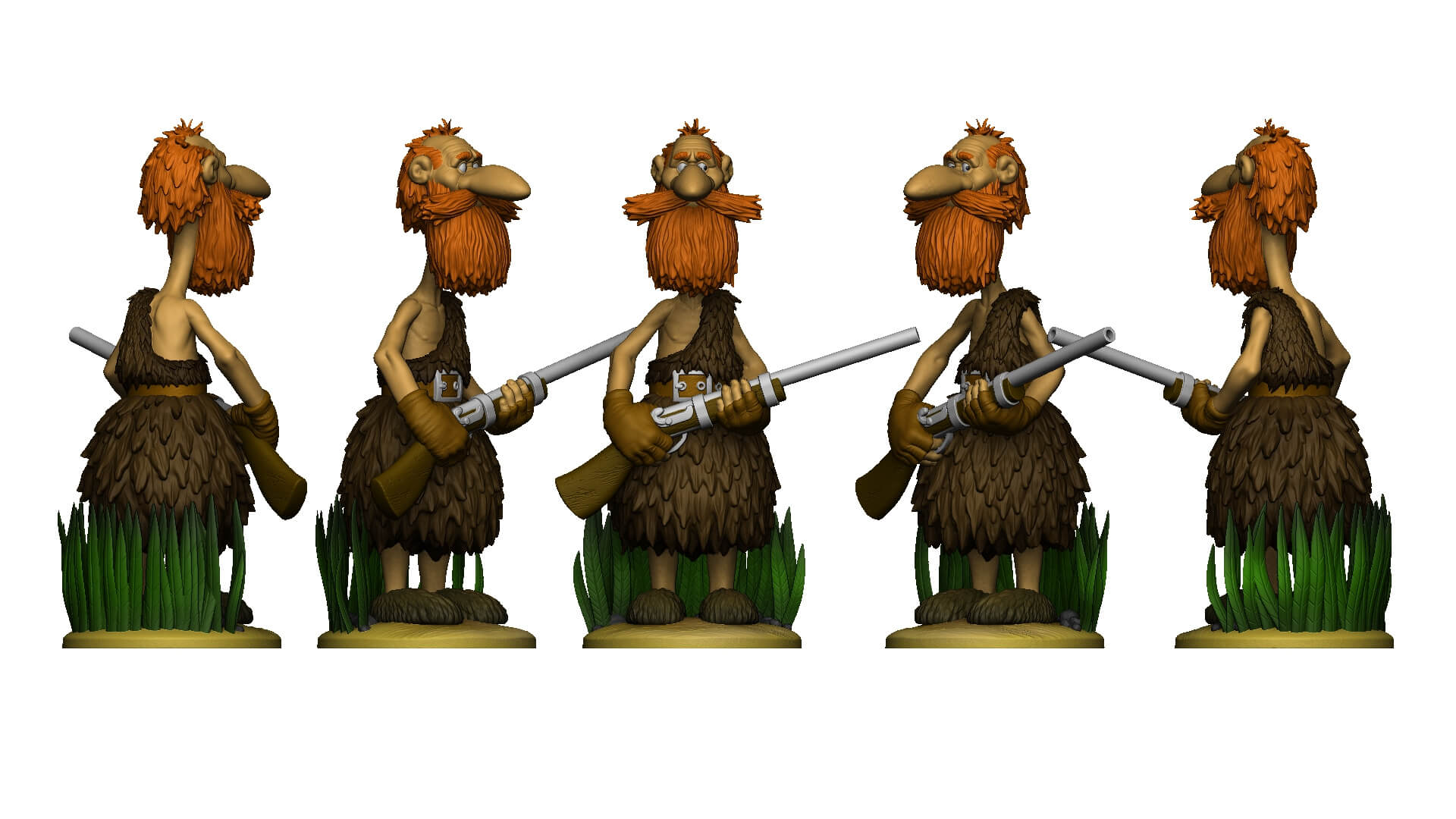 Ben Gunn From "Treasure Island" - 3D Model by naeem32