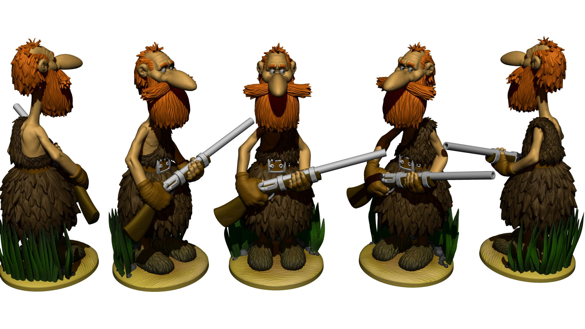 Ben Gunn From "Treasure Island" - 3D Model by naeem32