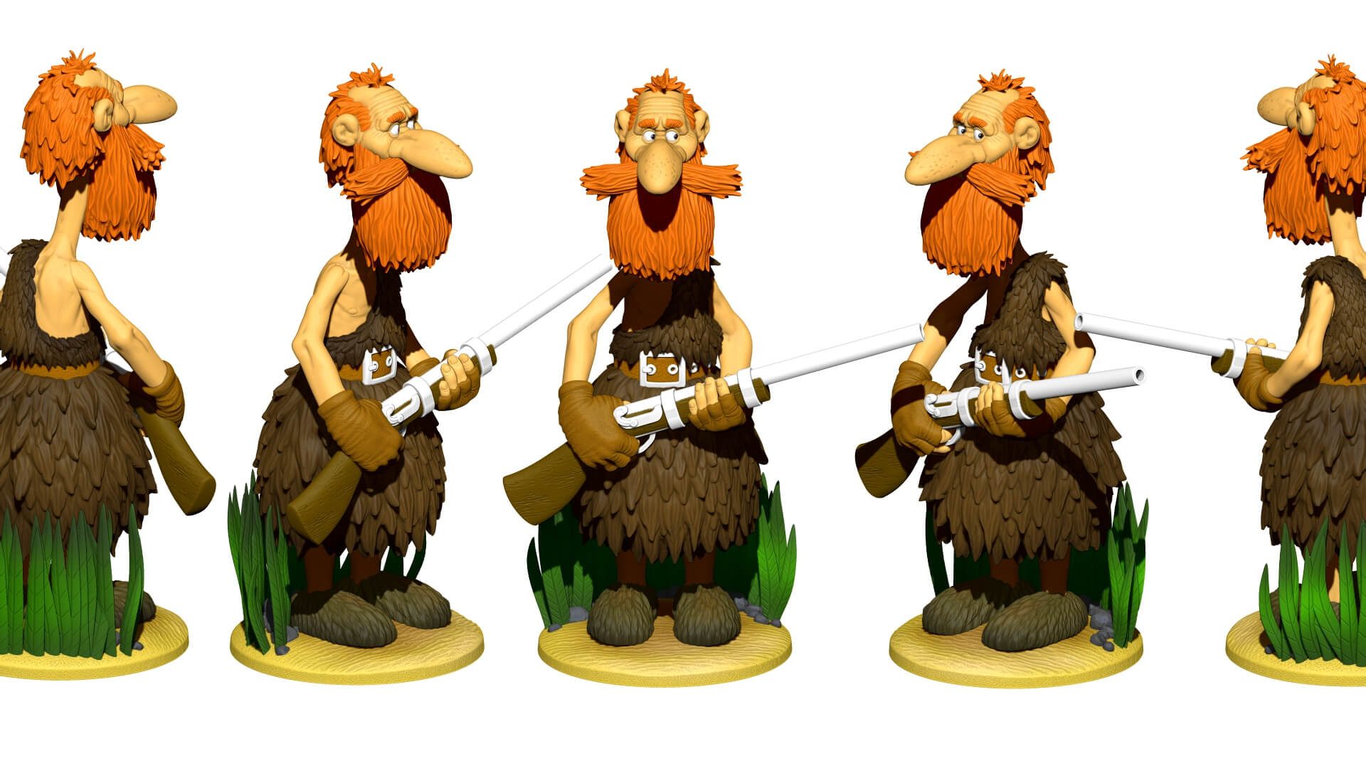 Ben Gunn From "Treasure Island" - 3D Model by naeem32