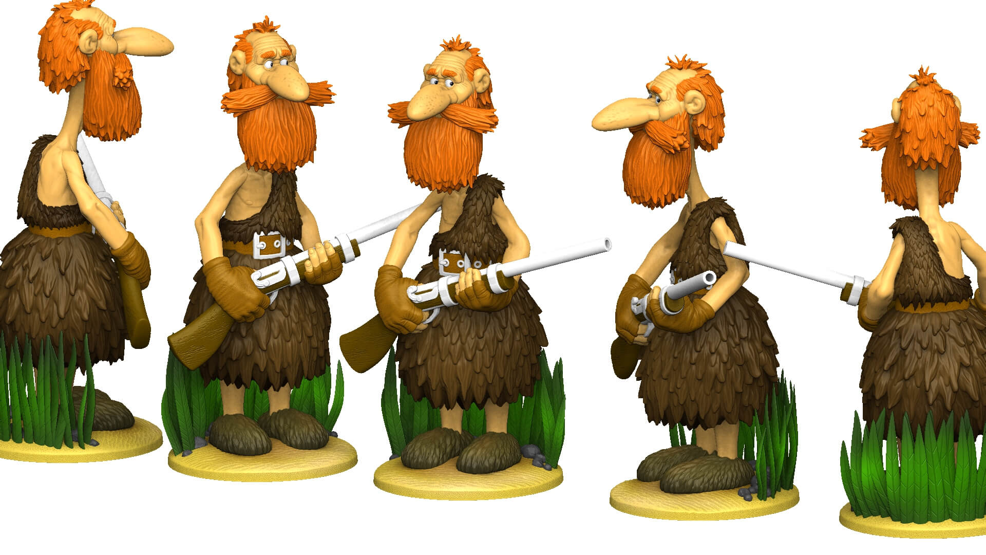 Ben Gunn From "Treasure Island" - 3D Model by naeem32