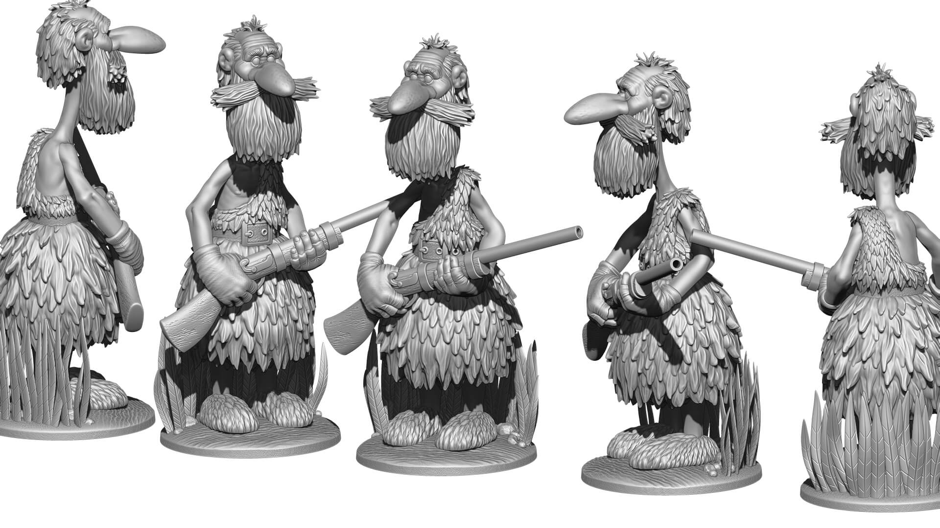 Ben Gunn From "Treasure Island" - 3D Model by naeem32