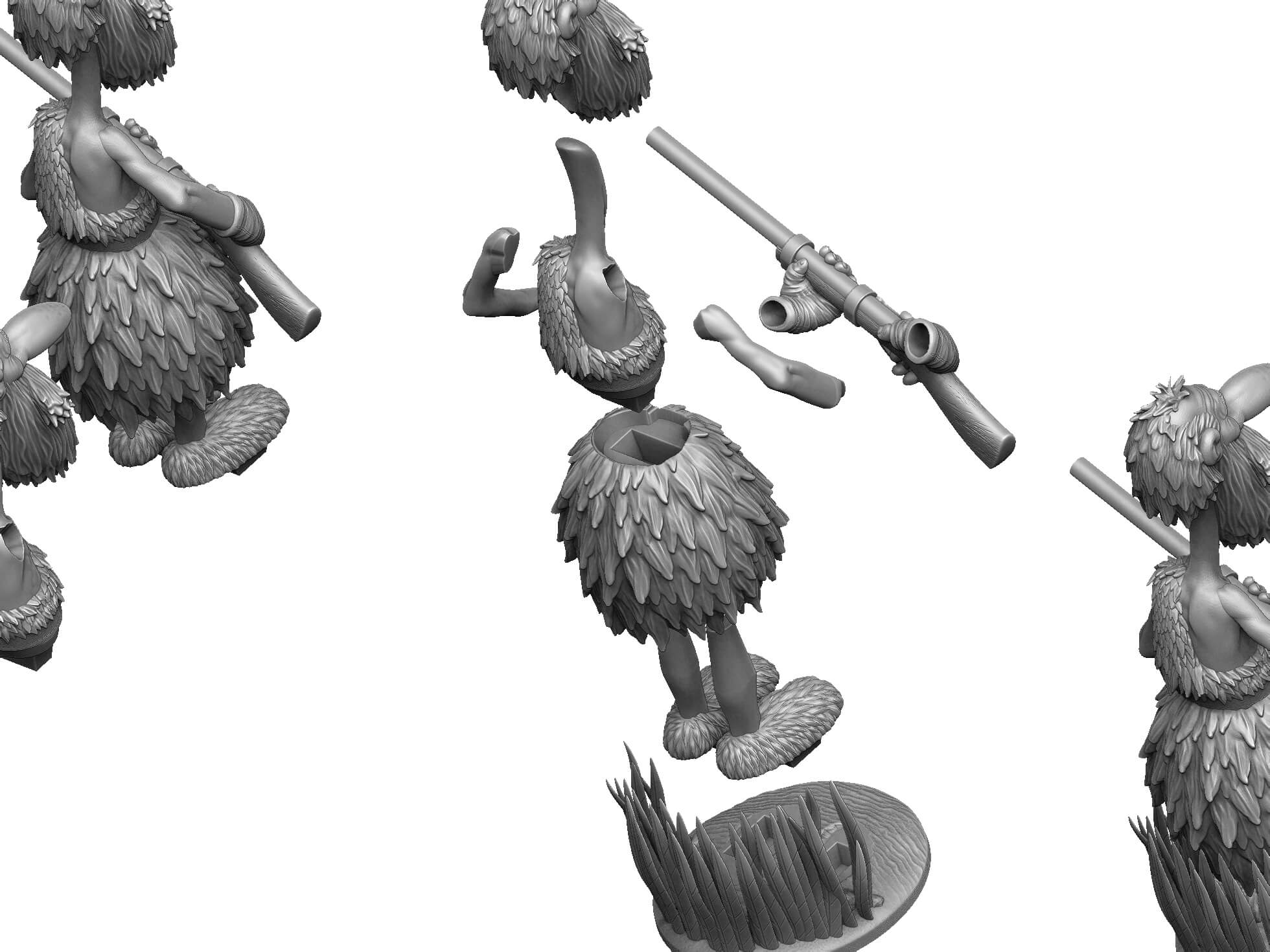 Ben Gunn From "Treasure Island" - 3D Model by naeem32