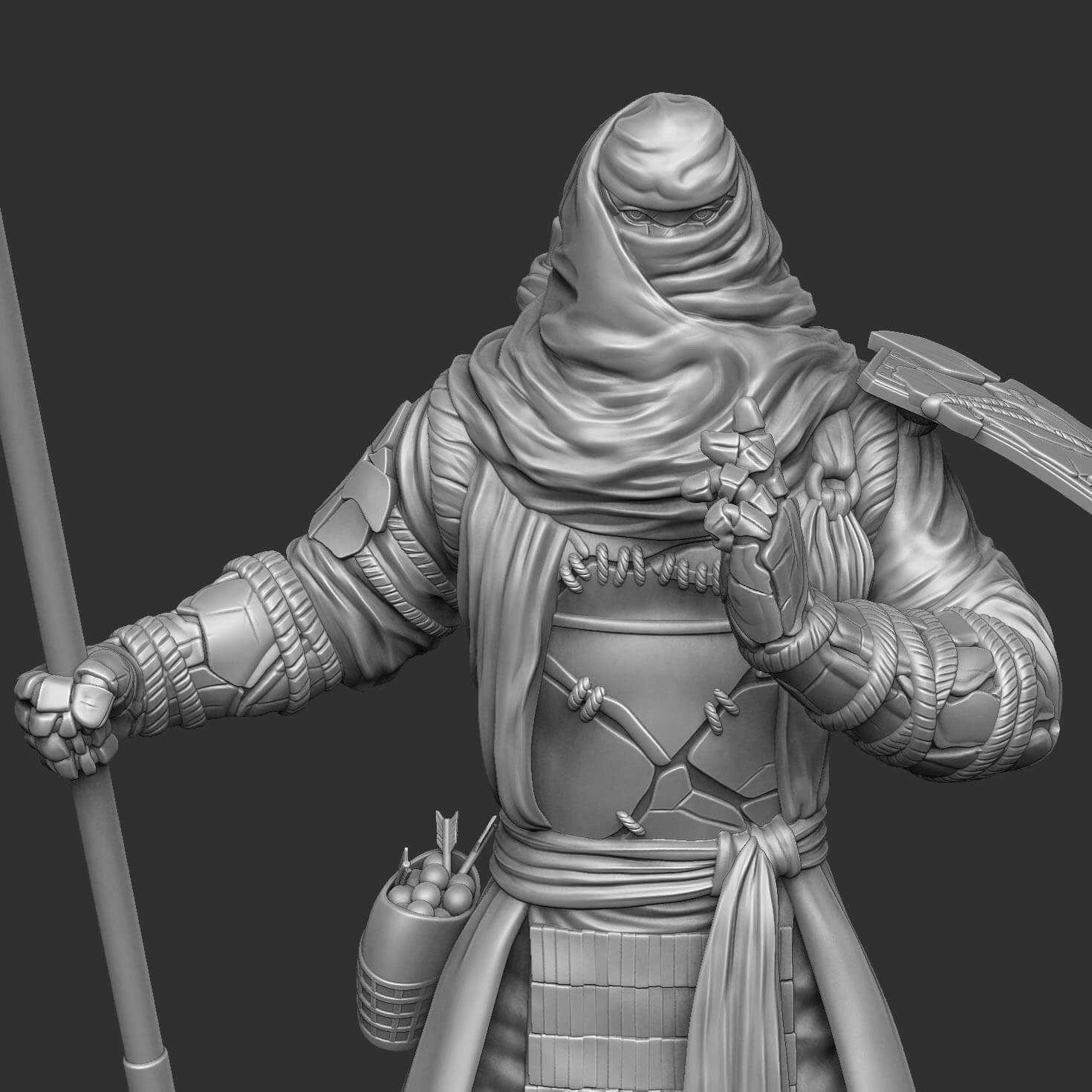 Benkei Nioh (Musashibo Benkei) - 3D Model by naeem32