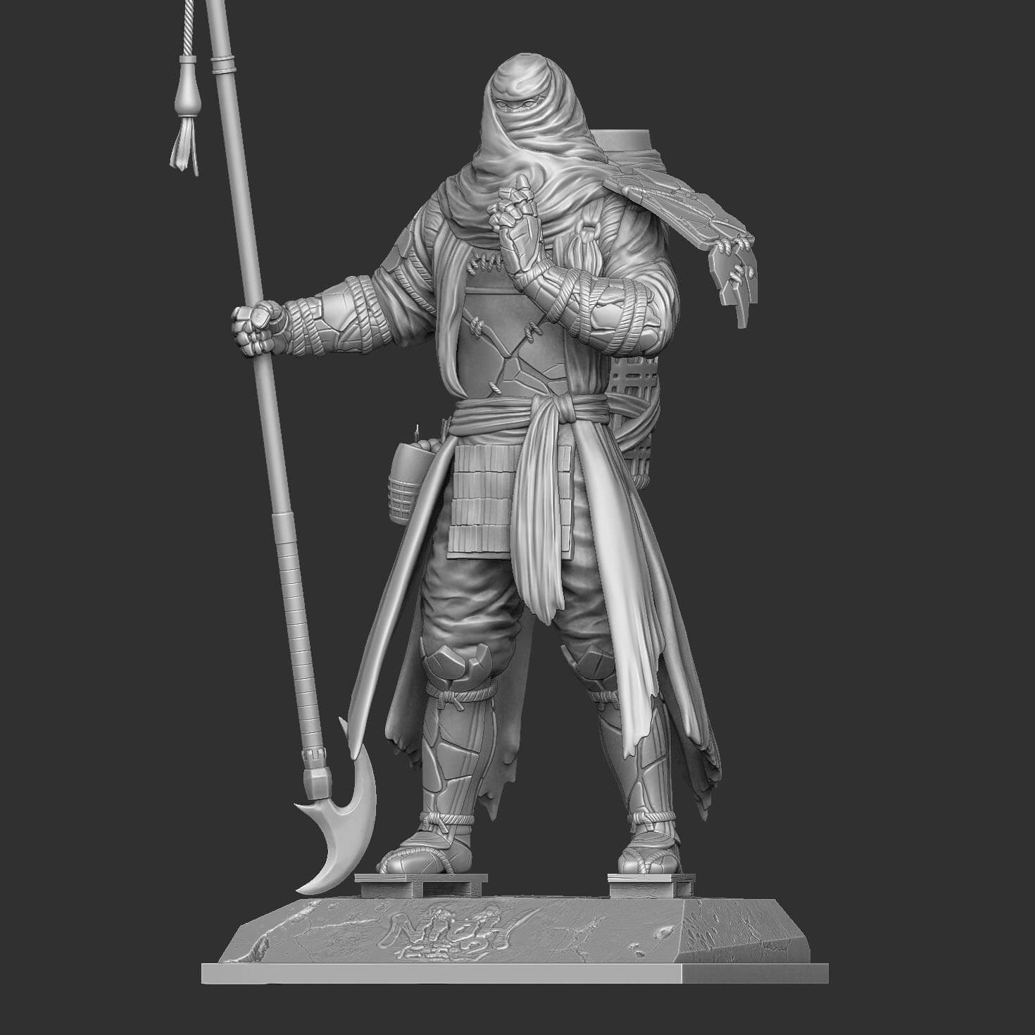 Benkei Nioh (Musashibo Benkei) - 3D Model by naeem32