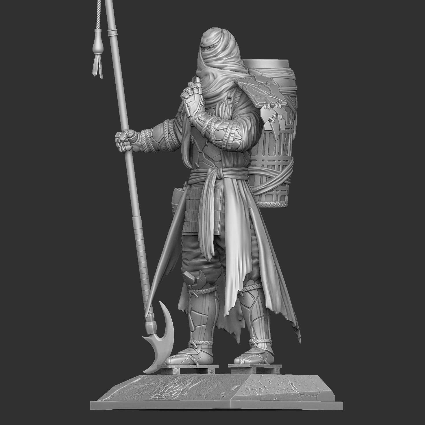 Benkei Nioh (Musashibo Benkei) - 3D Print Model by naeem32