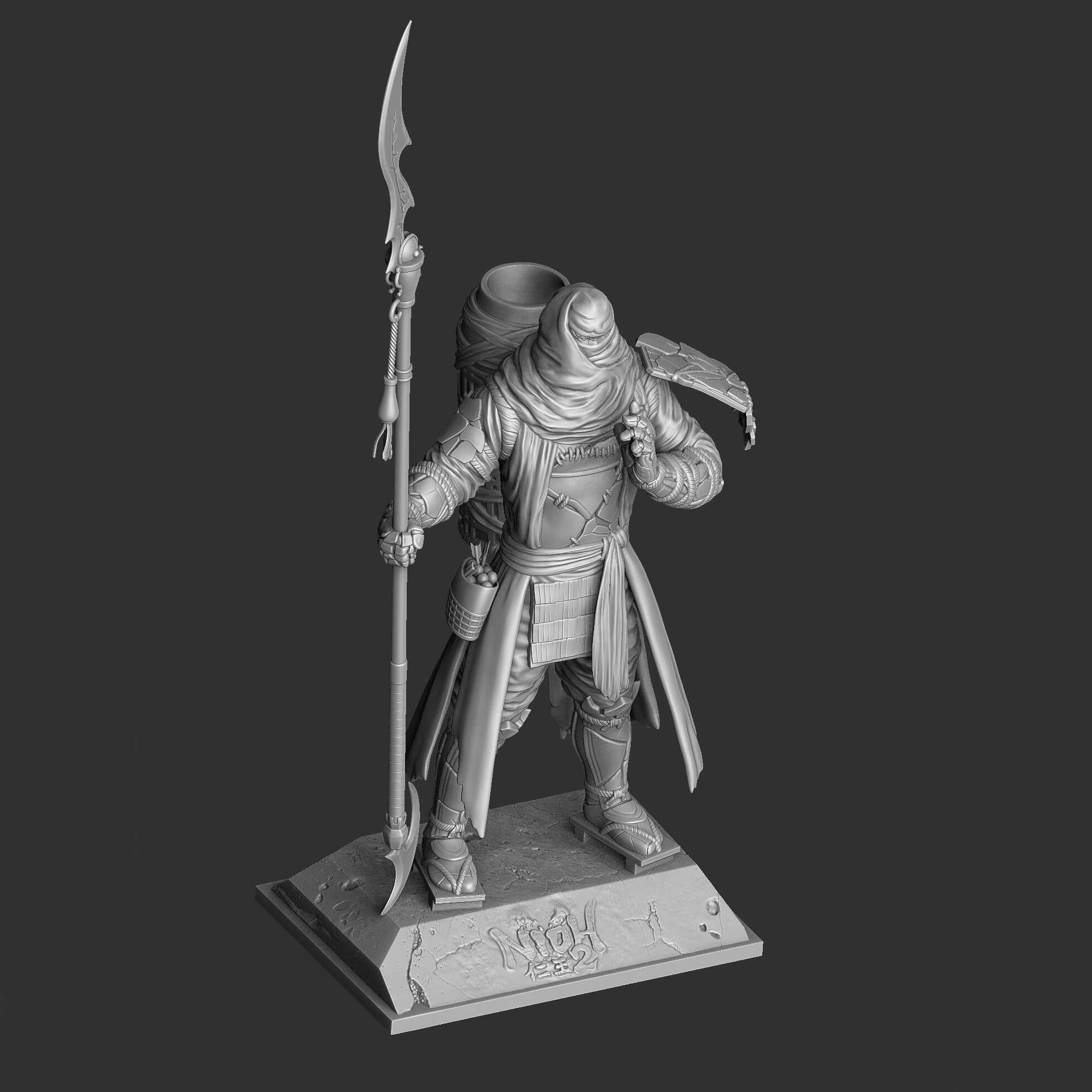 Benkei Nioh (Musashibo Benkei) - 3D Model by naeem32