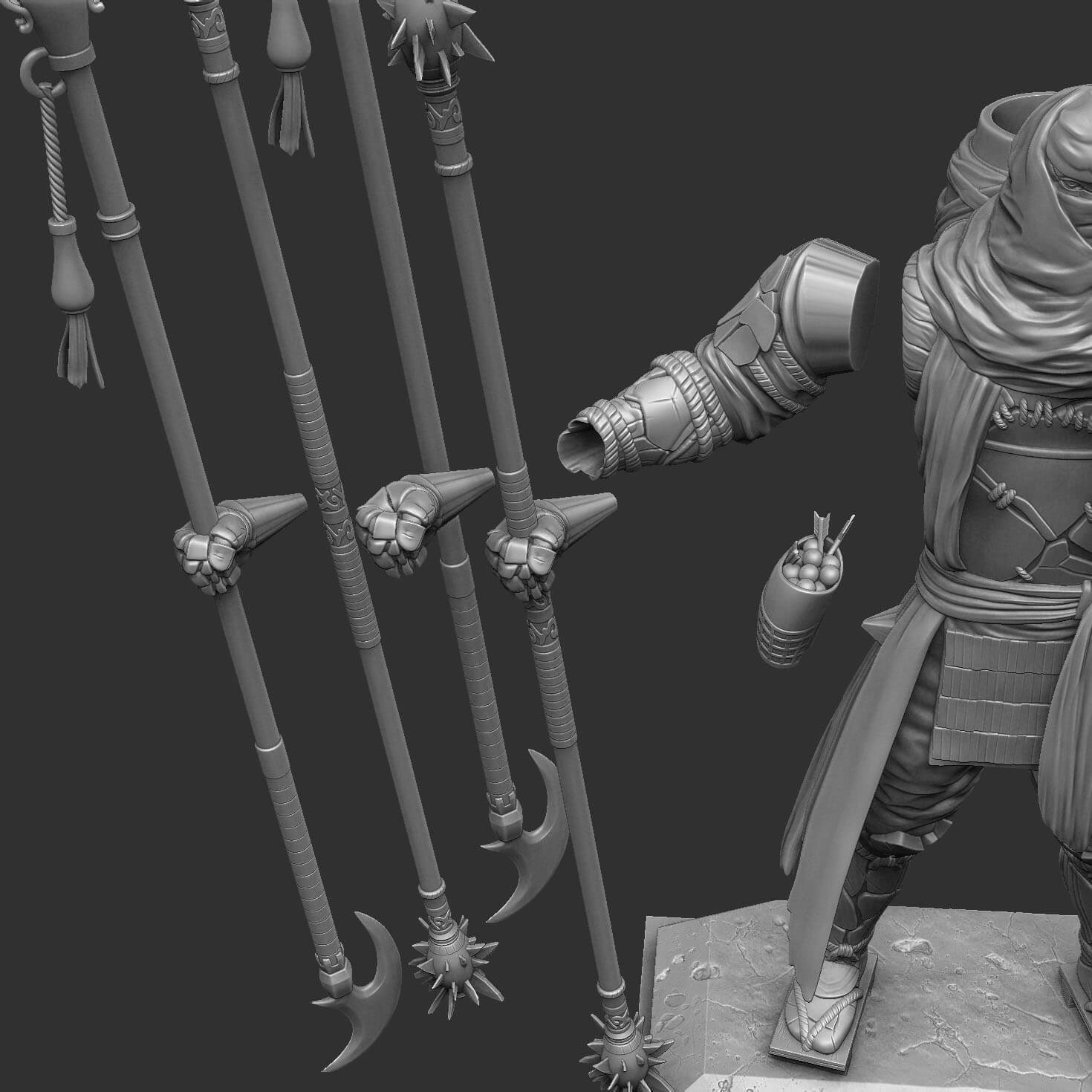 Benkei Nioh (Musashibo Benkei) - 3D Model by naeem32