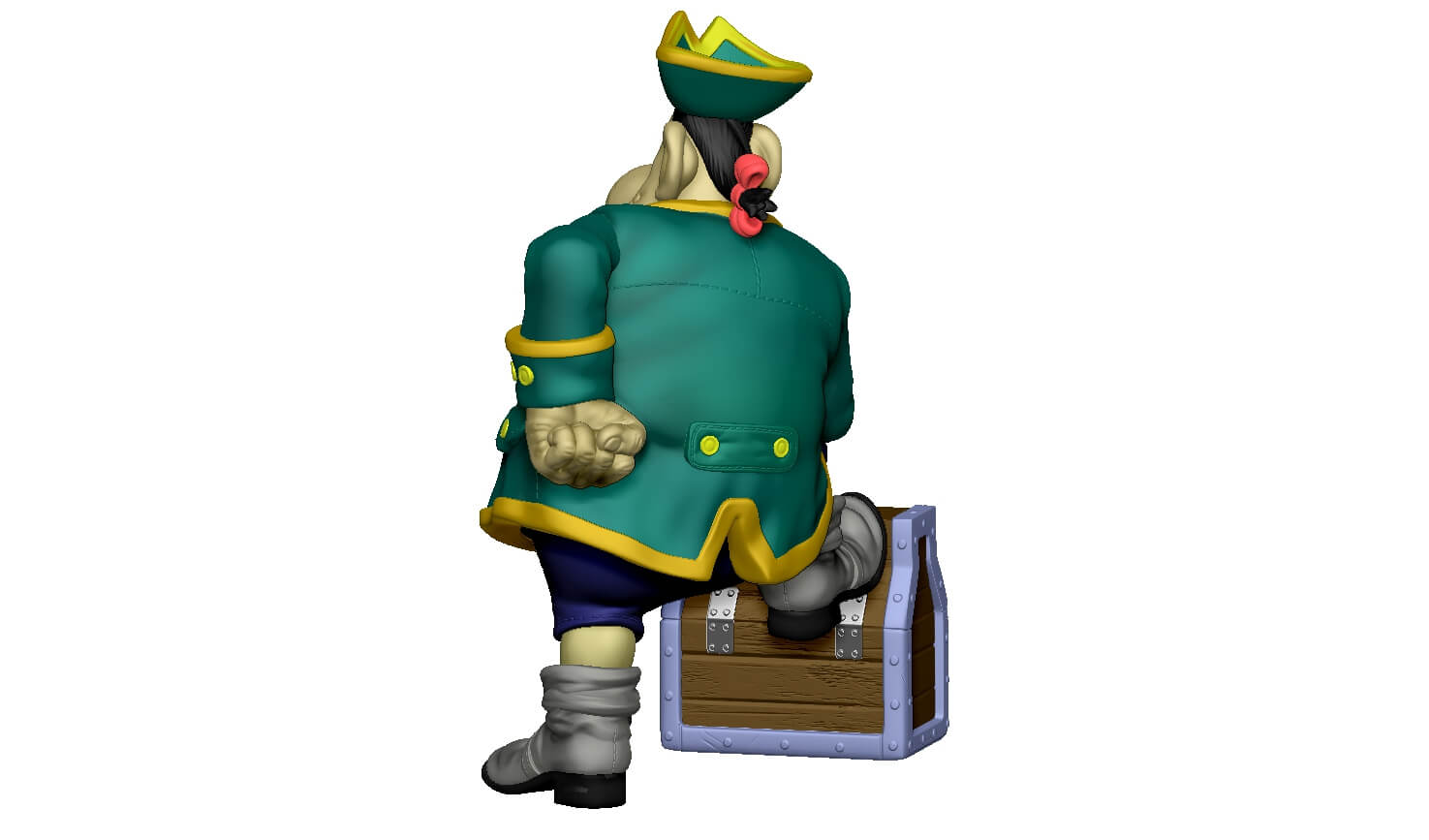 Billy Bones From "Treasure Island" - 3D Model by naeem32