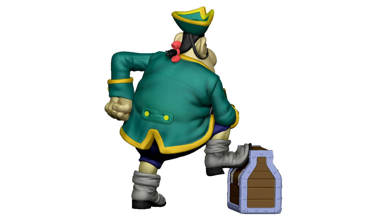 Billy Bones From "Treasure Island" - 3D Model by naeem32