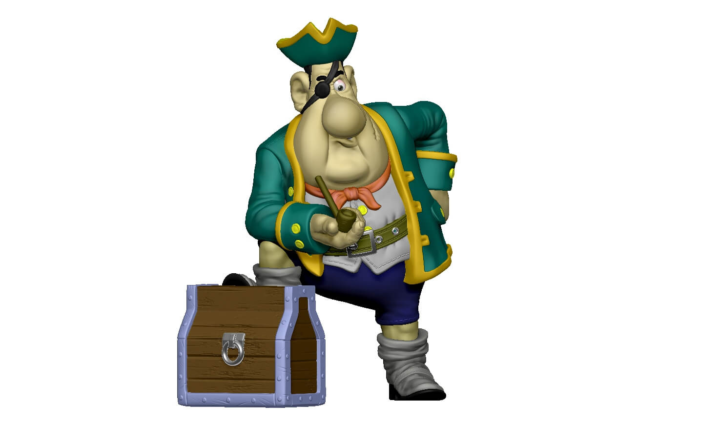 Billy Bones From "Treasure Island" - 3D Model by naeem32