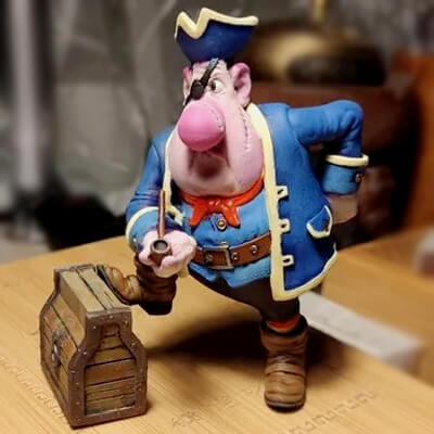 Billy Bones From "Treasure Island" - 3D Model by naeem32