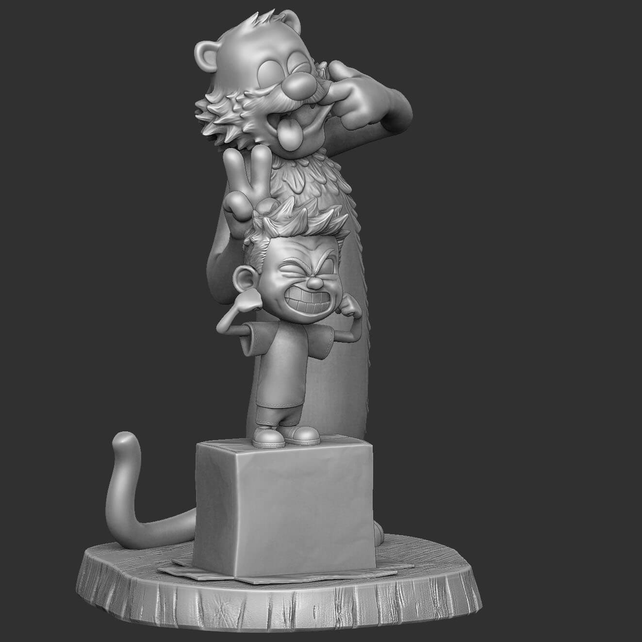 Calvin and Hobbes for 3D Printing by naeem32