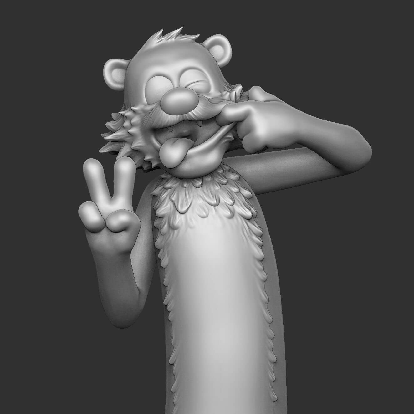 Calvin and Hobbes for 3D Printing by naeem32