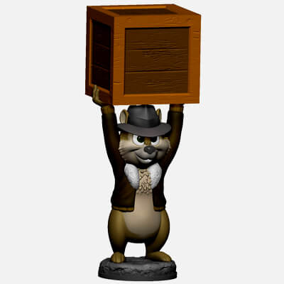 Chip From The Video Game Dandy - 3D Model by naeem32