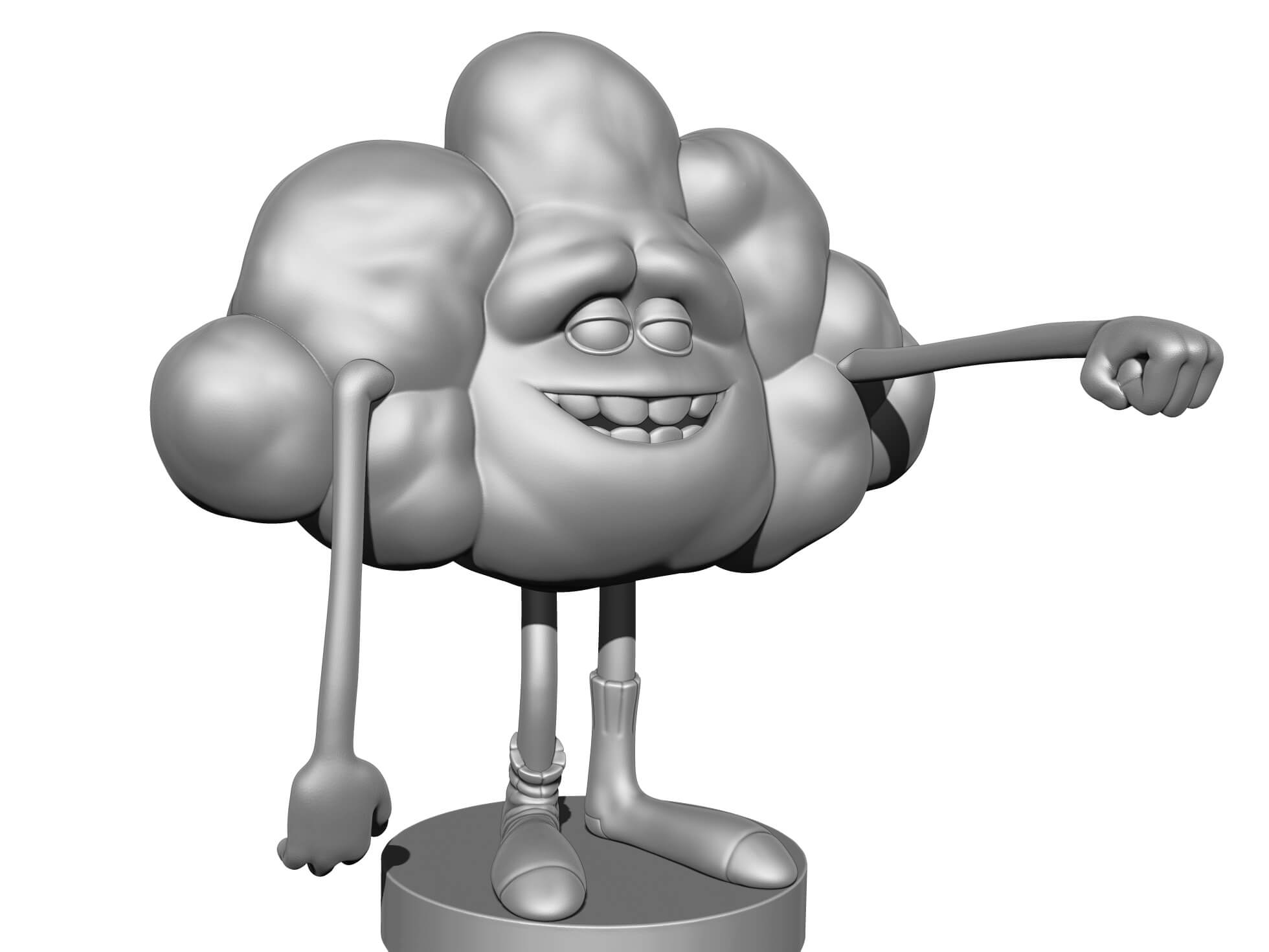 Cloud From The Cartoon "Trolls" - 3D Model by naeem32