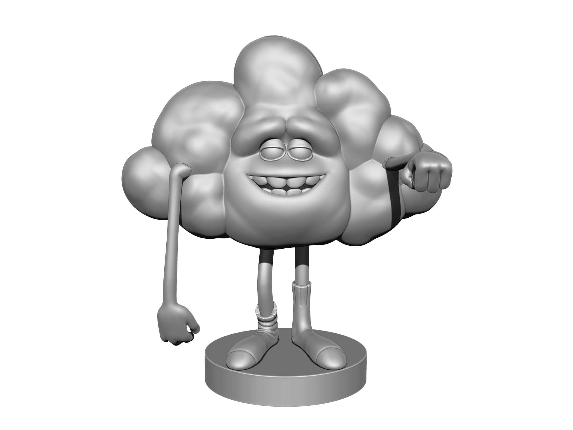 Cloud From The Cartoon "Trolls" - 3D Model by naeem32
