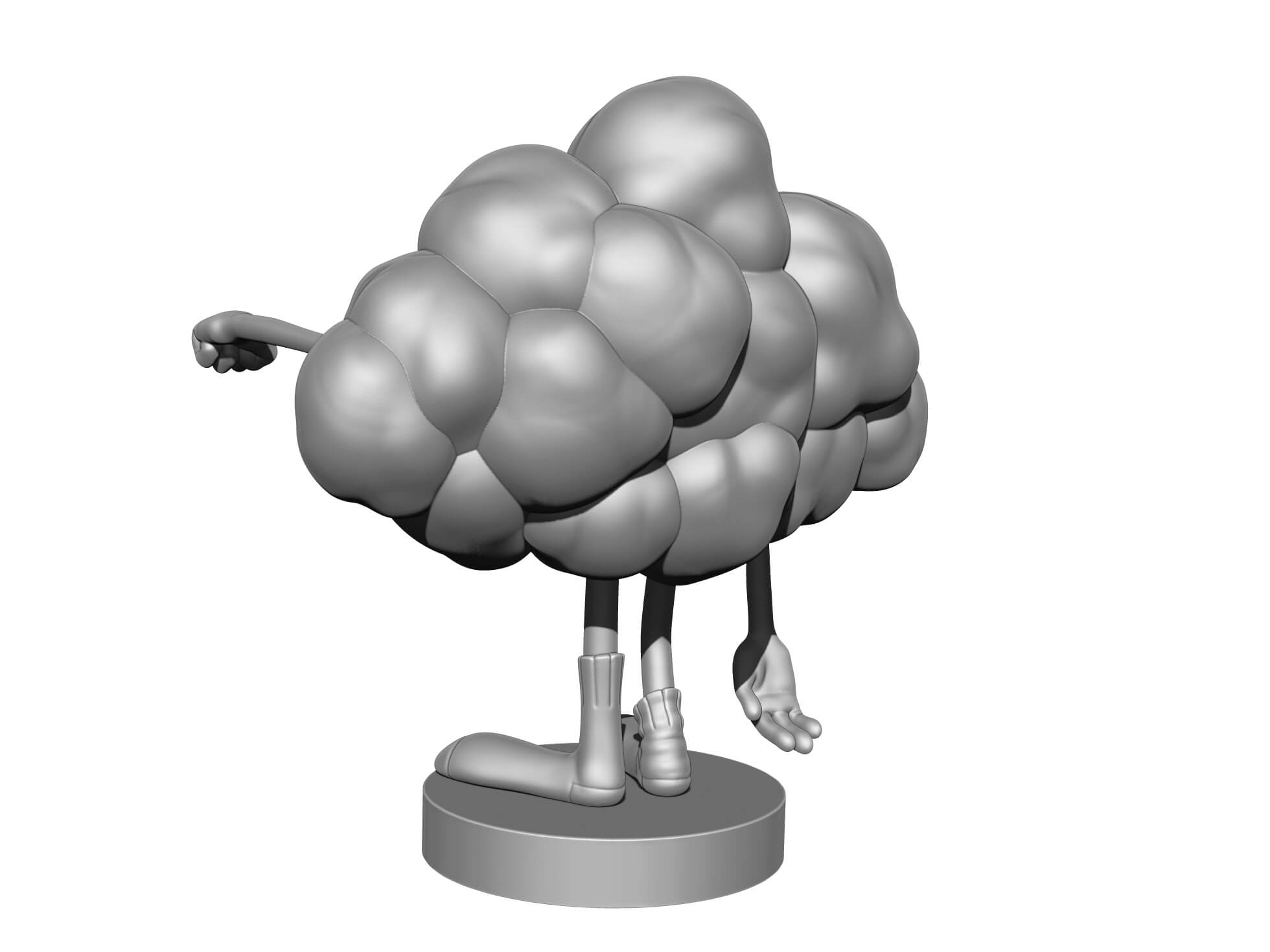 Cloud From The Cartoon "Trolls" - 3D Model by naeem32