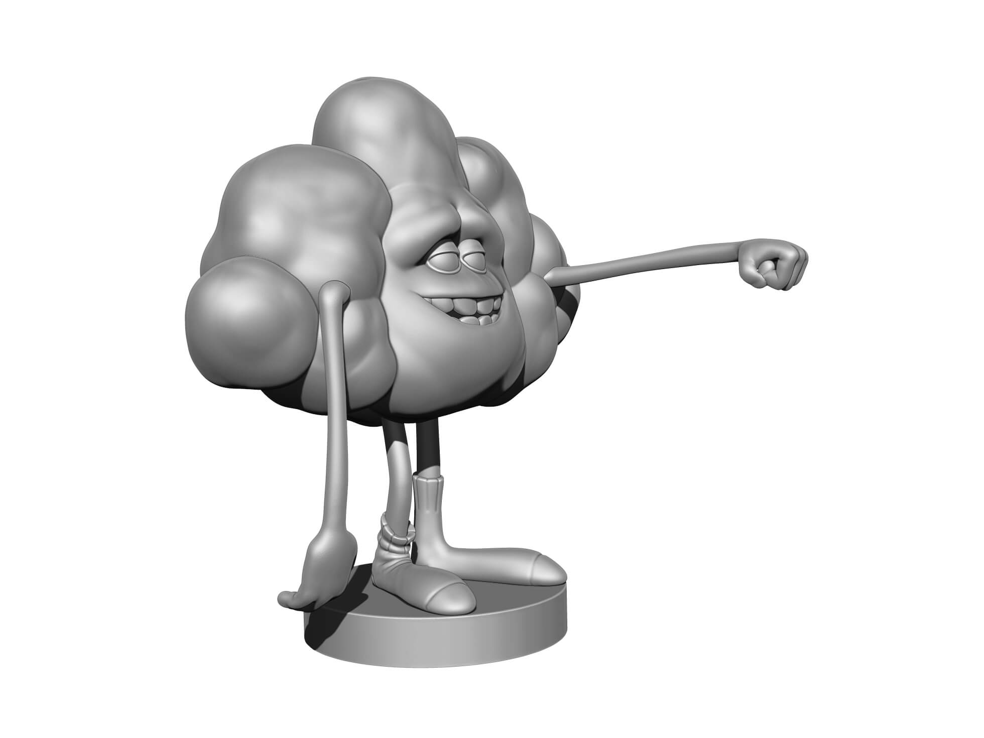 Cloud From The Cartoon "Trolls" - 3D Model by naeem32
