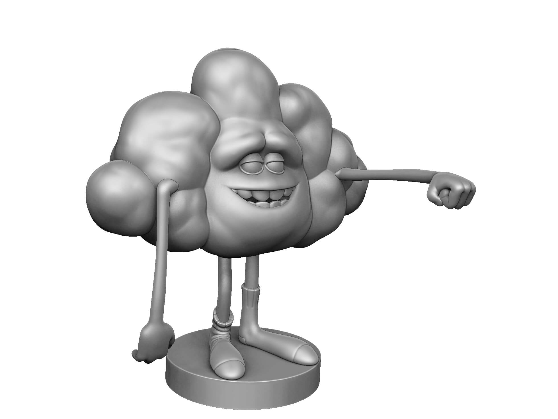 Cloud From The Cartoon "Trolls" - 3D Model by naeem32