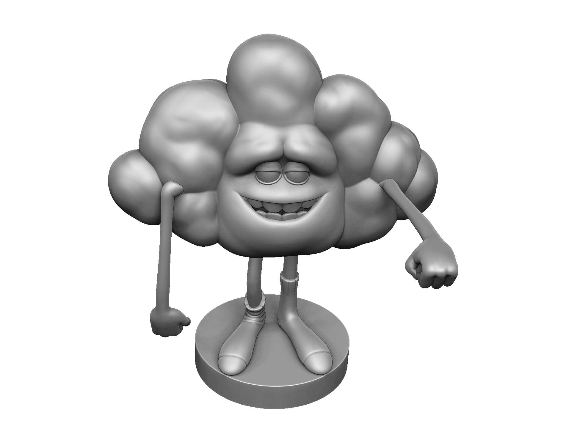 Cloud From The Cartoon "Trolls" - 3D Model by naeem32
