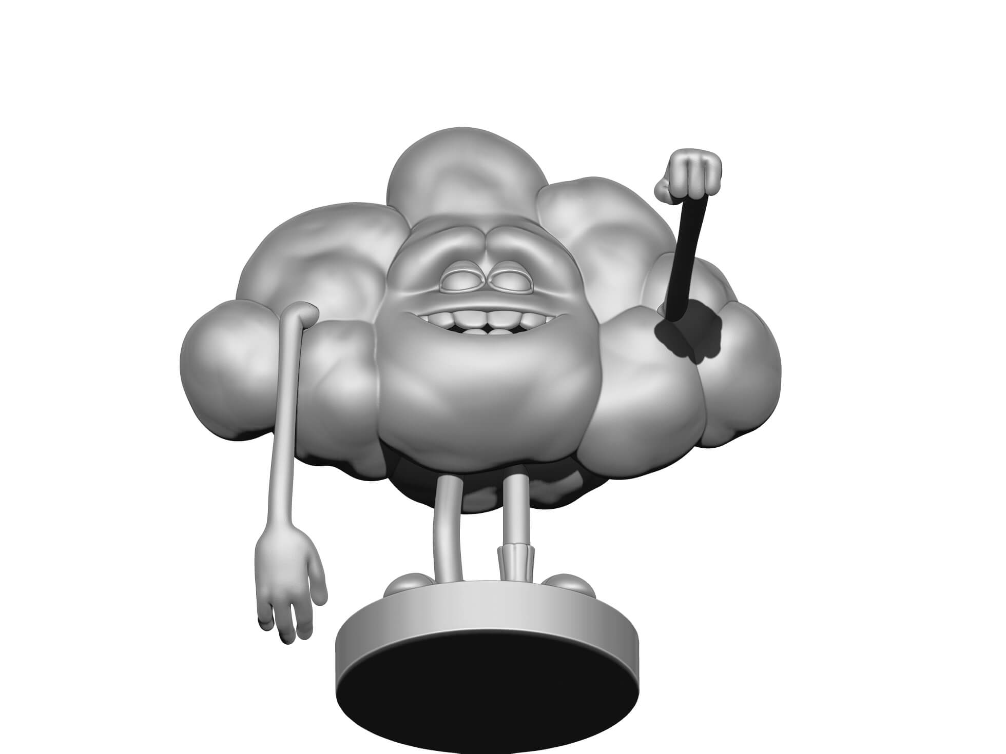 Cloud From The Cartoon "Trolls" - 3D Model by naeem32