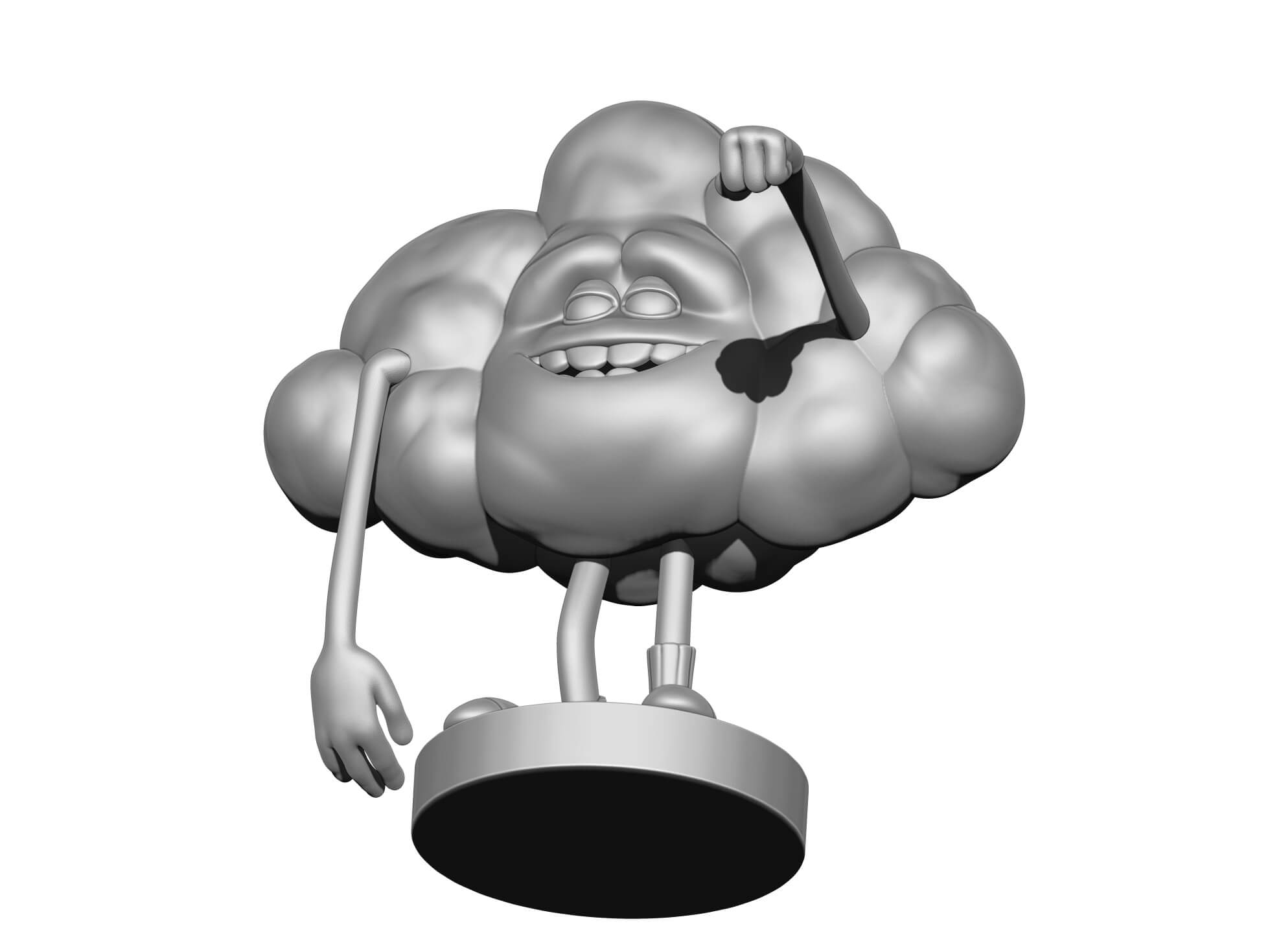 Cloud From The Cartoon "Trolls" - 3D Model by naeem32