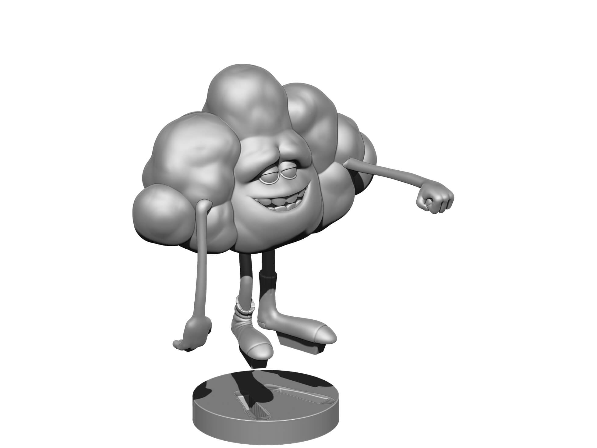 Cloud From The Cartoon "Trolls" - 3D Model by naeem32