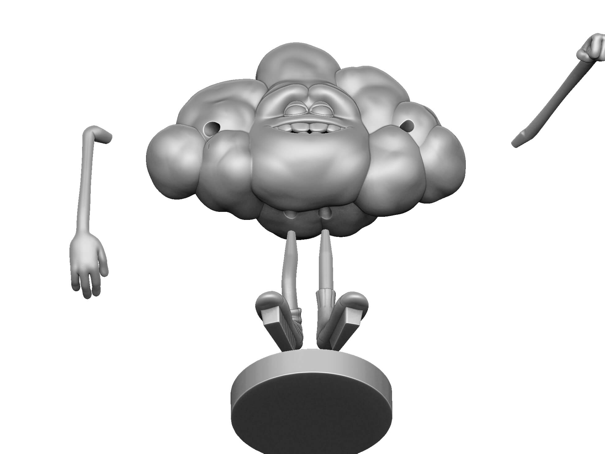 Cloud From The Cartoon "Trolls" - 3D Model by naeem32