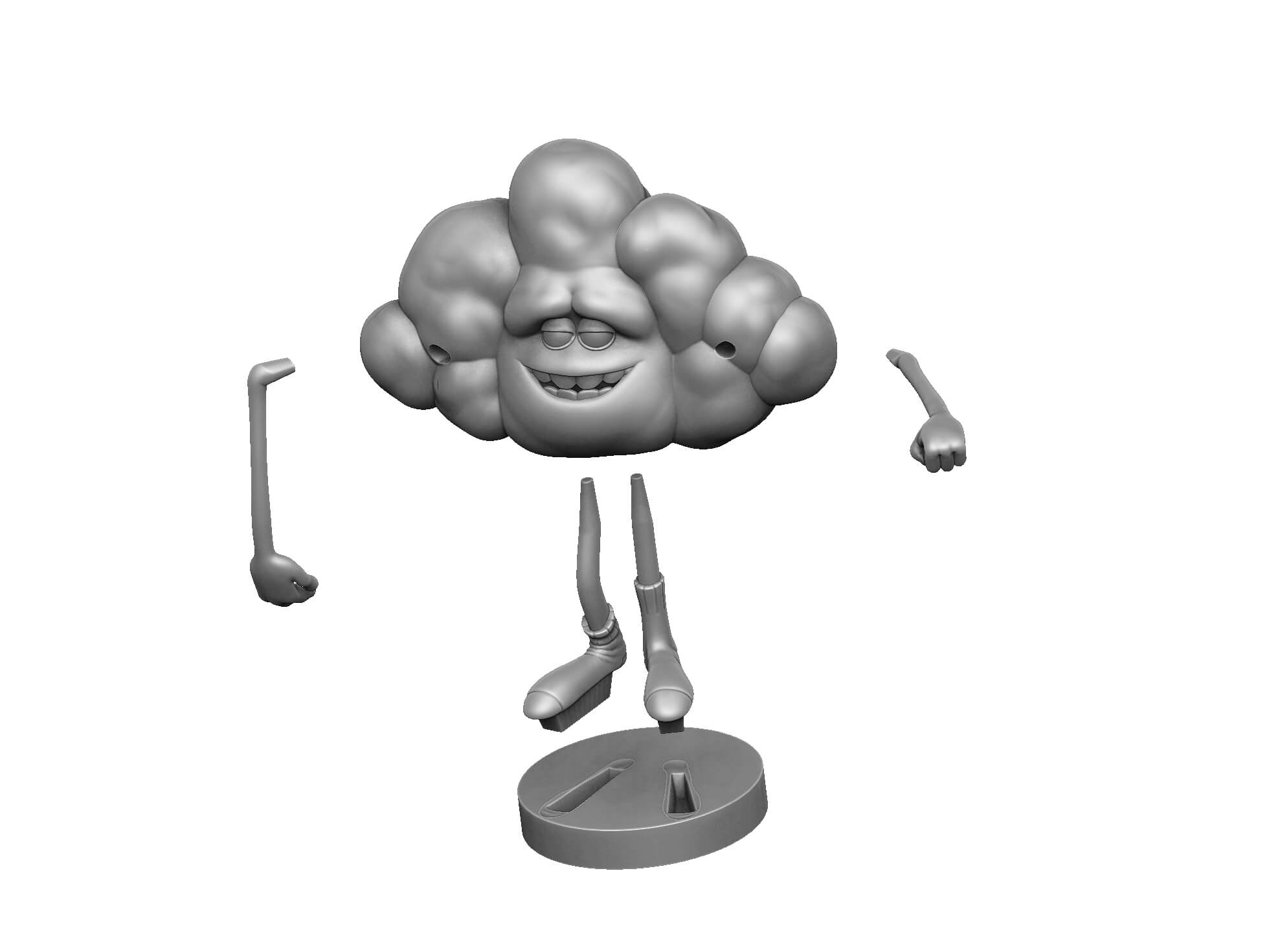 Cloud From The Cartoon "Trolls" - 3D Model by naeem32