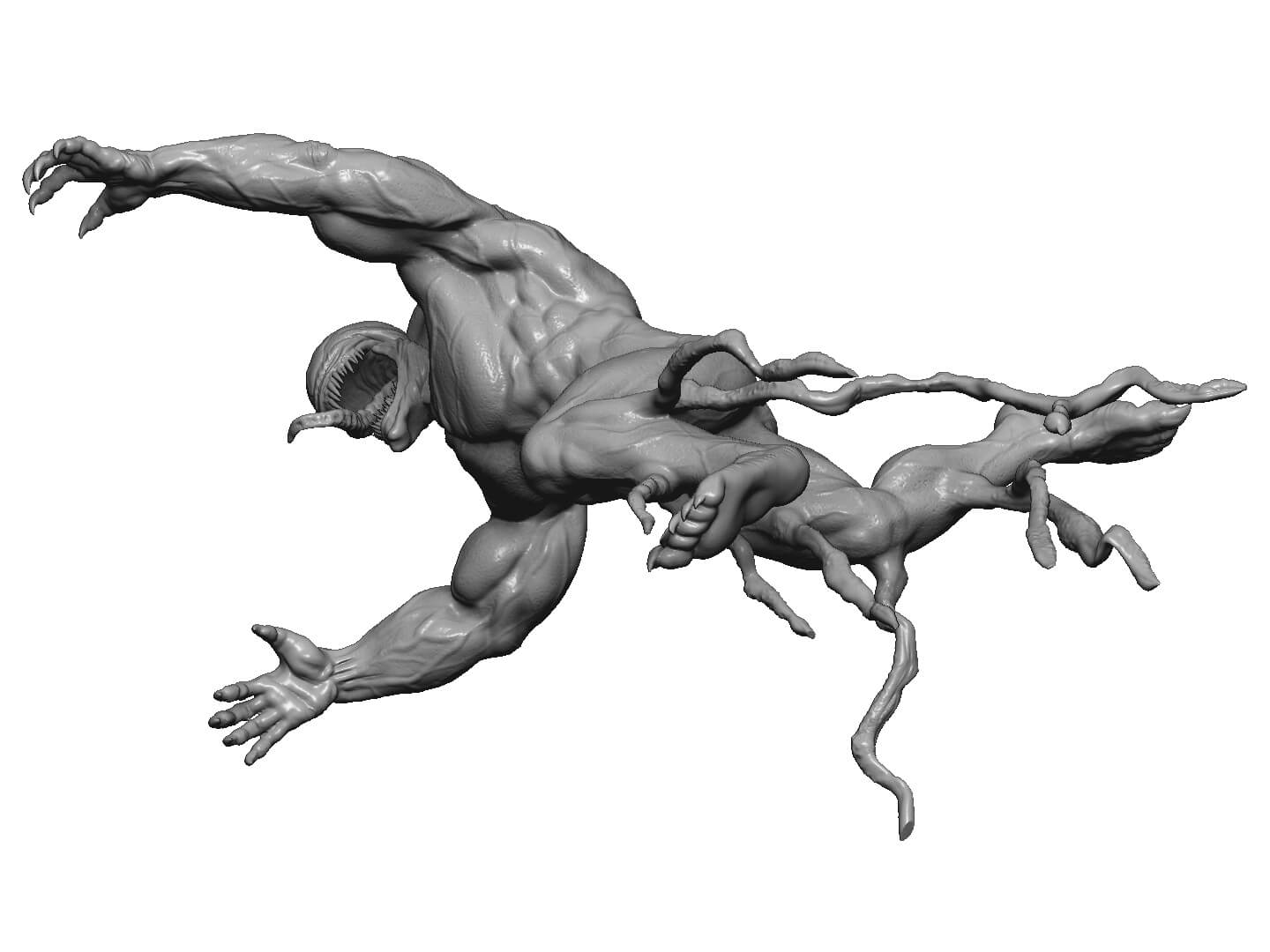 Diorama: Venom and Spider-Man 3D Model by naeem32