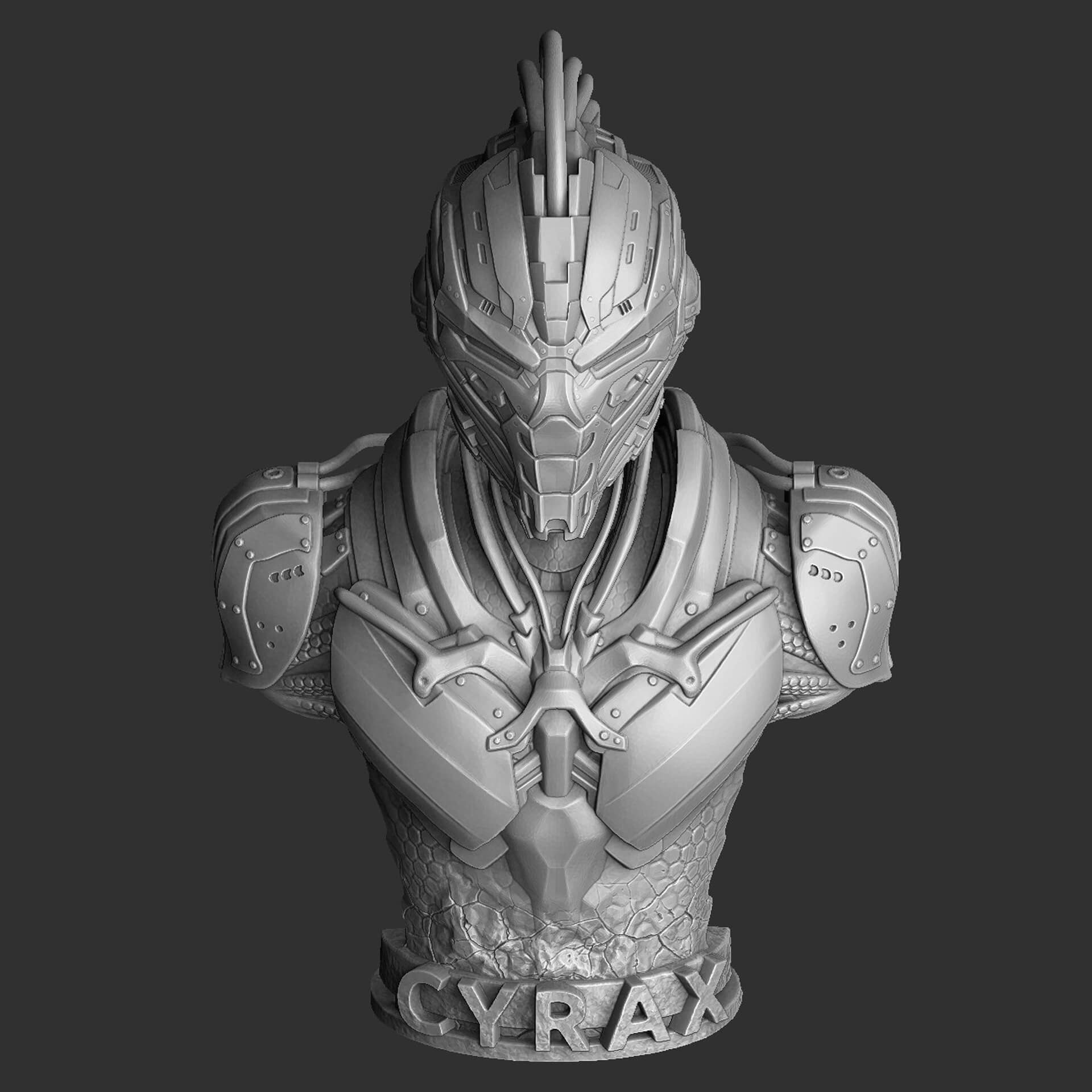 Cyrax From Mortal Kombat (Bust) - 3D Model by naeem32