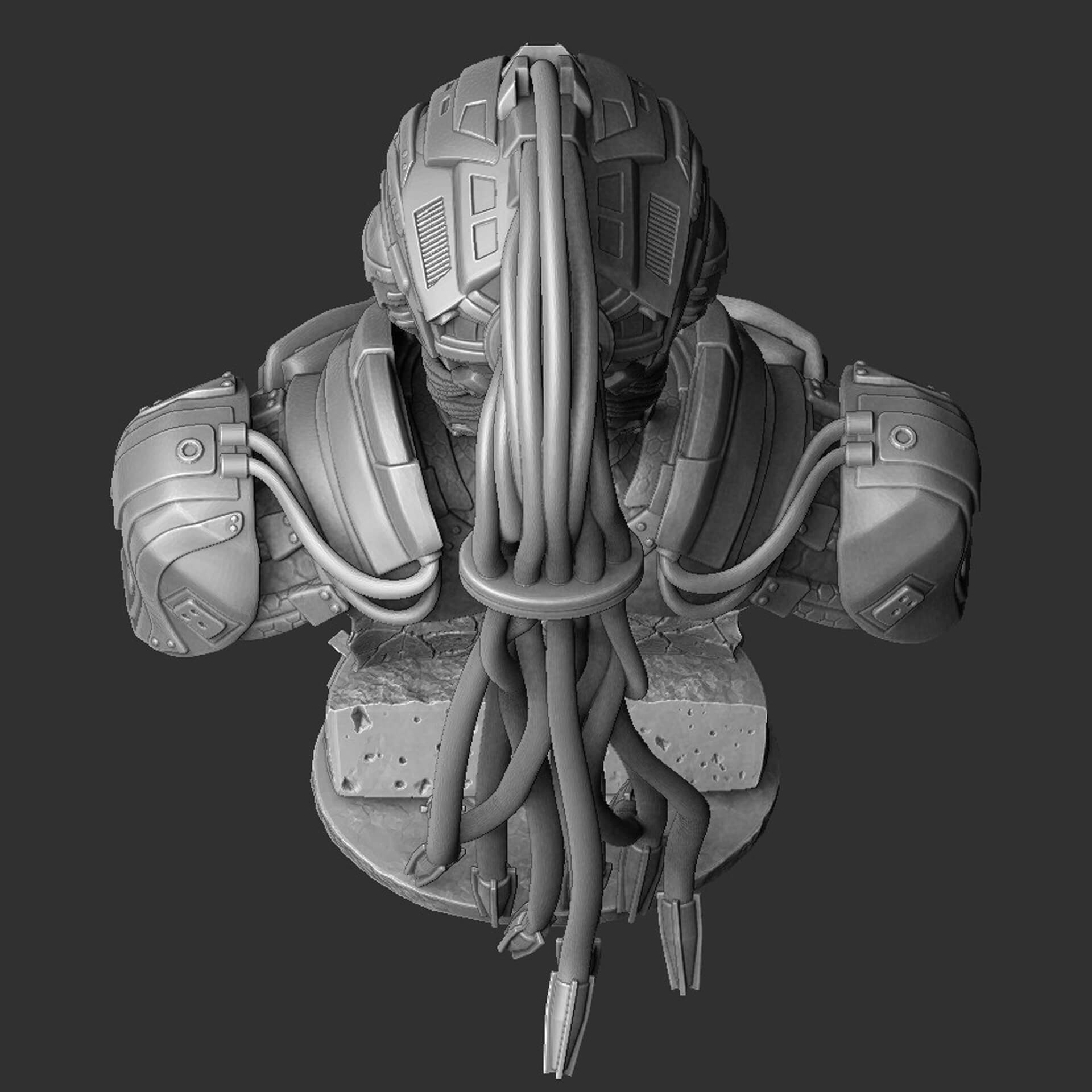 Cyrax From Mortal Kombat (Bust) - 3D Print Model by naeem32