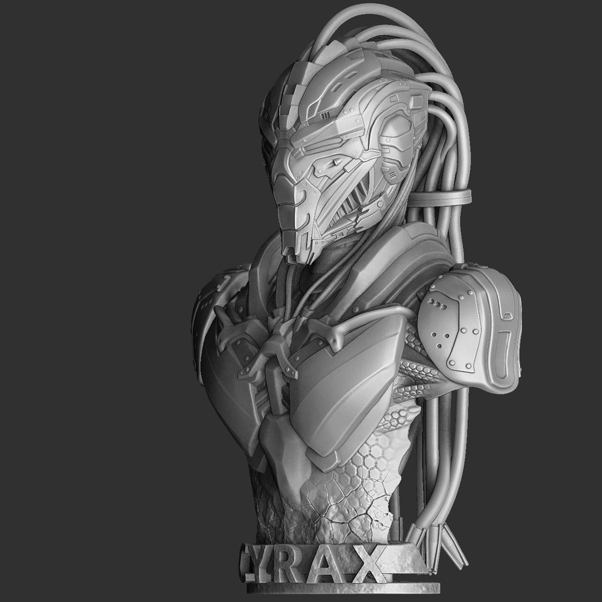 Cyrax From Mortal Kombat (Bust) - 3D Print Model by naeem32