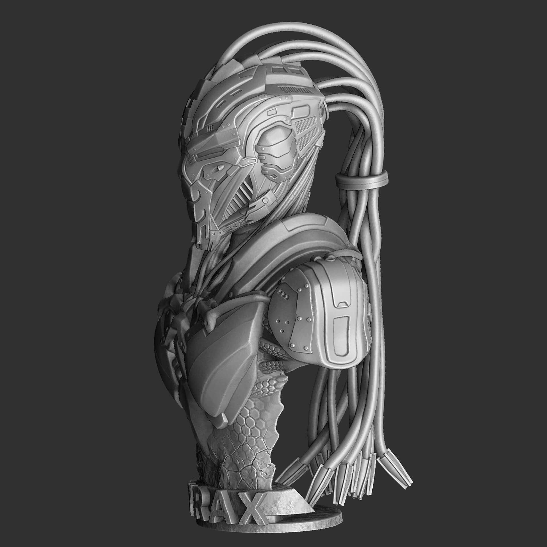 Cyrax From Mortal Kombat (Bust) - 3D Model by naeem32