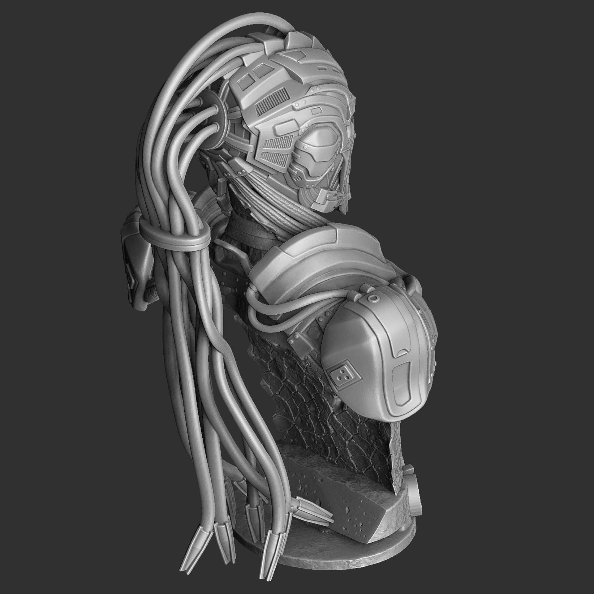 Cyrax From Mortal Kombat (Bust) - 3D Model by naeem32