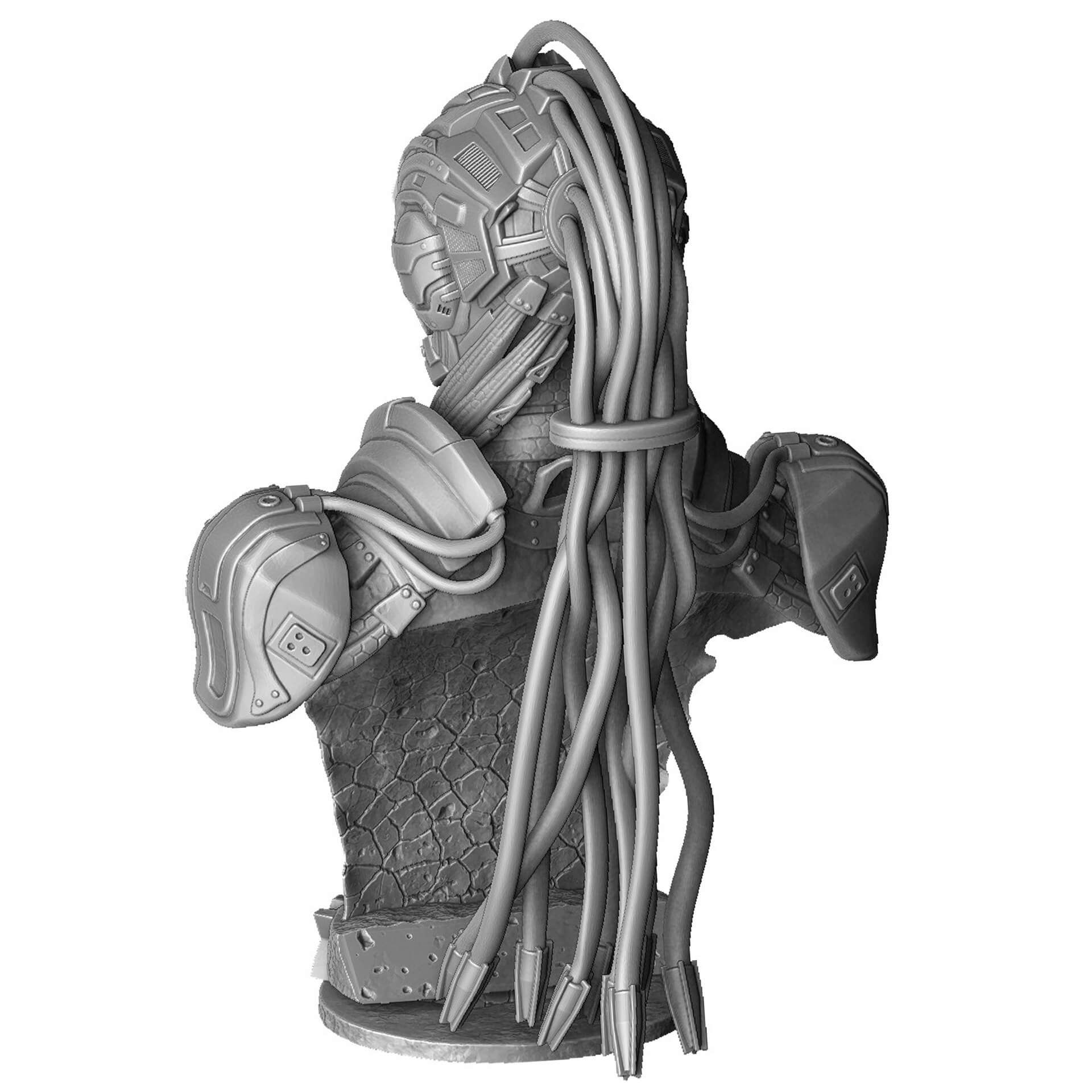 Cyrax From Mortal Kombat (Bust) - 3D Model by naeem32