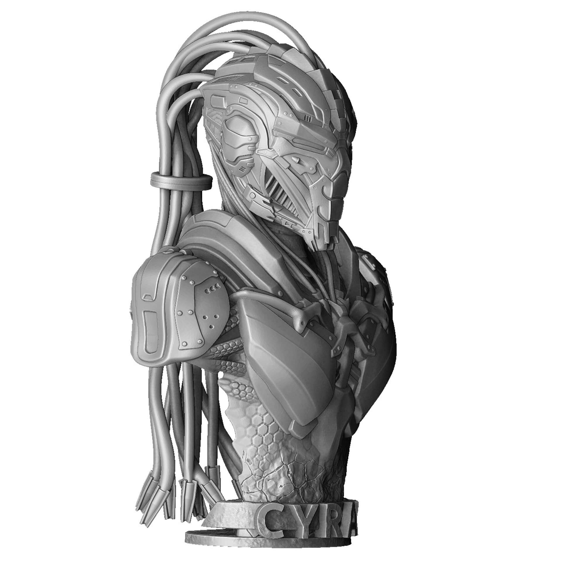 Cyrax From Mortal Kombat (Bust) - 3D Model by naeem32