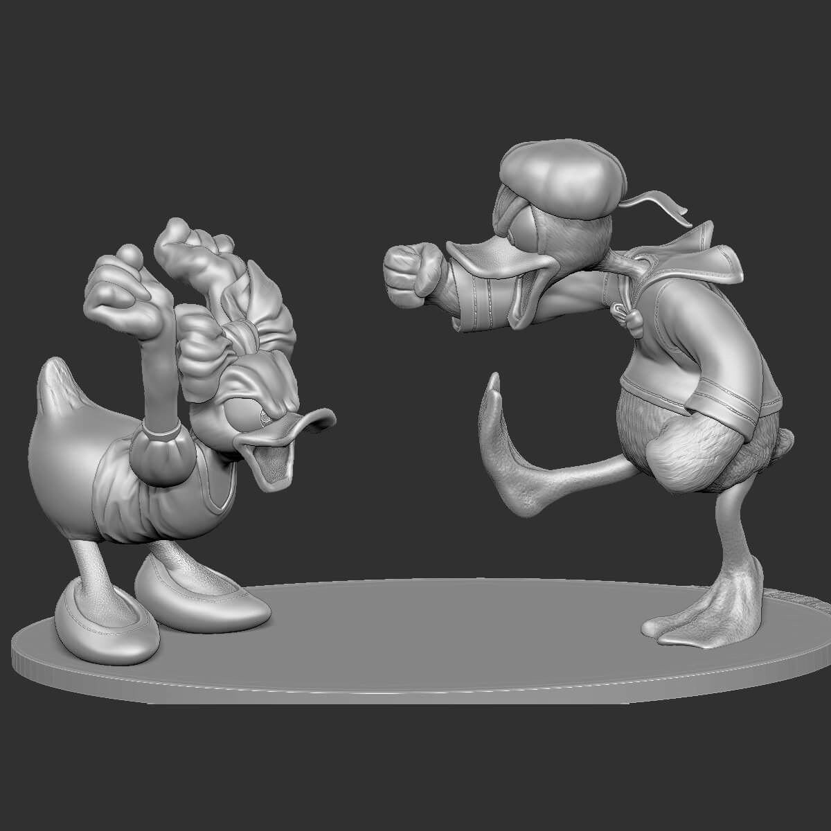 Donald and Daisy Ducks - 3D Model by naeem32