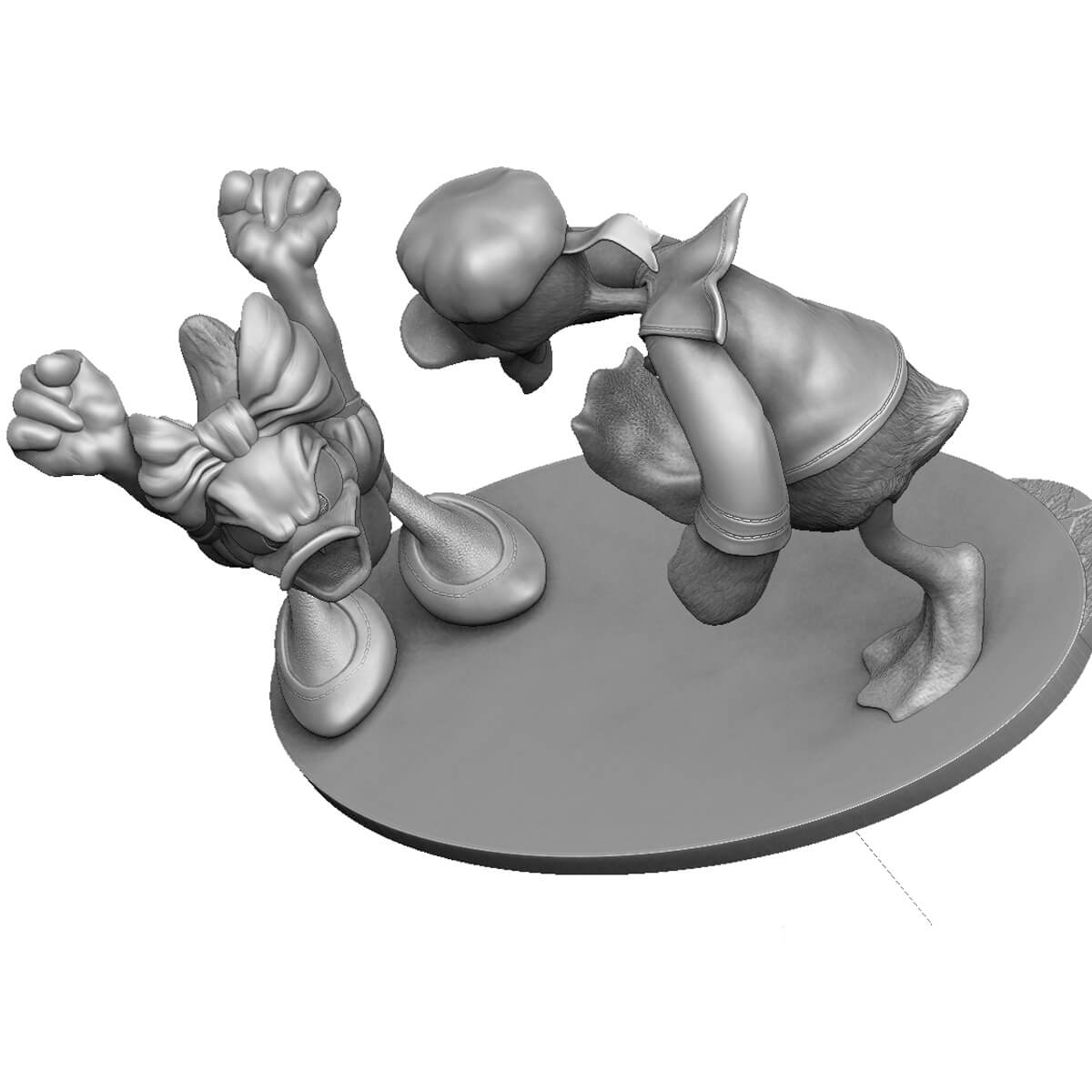 Donald and Daisy Ducks - 3D Model by naeem32