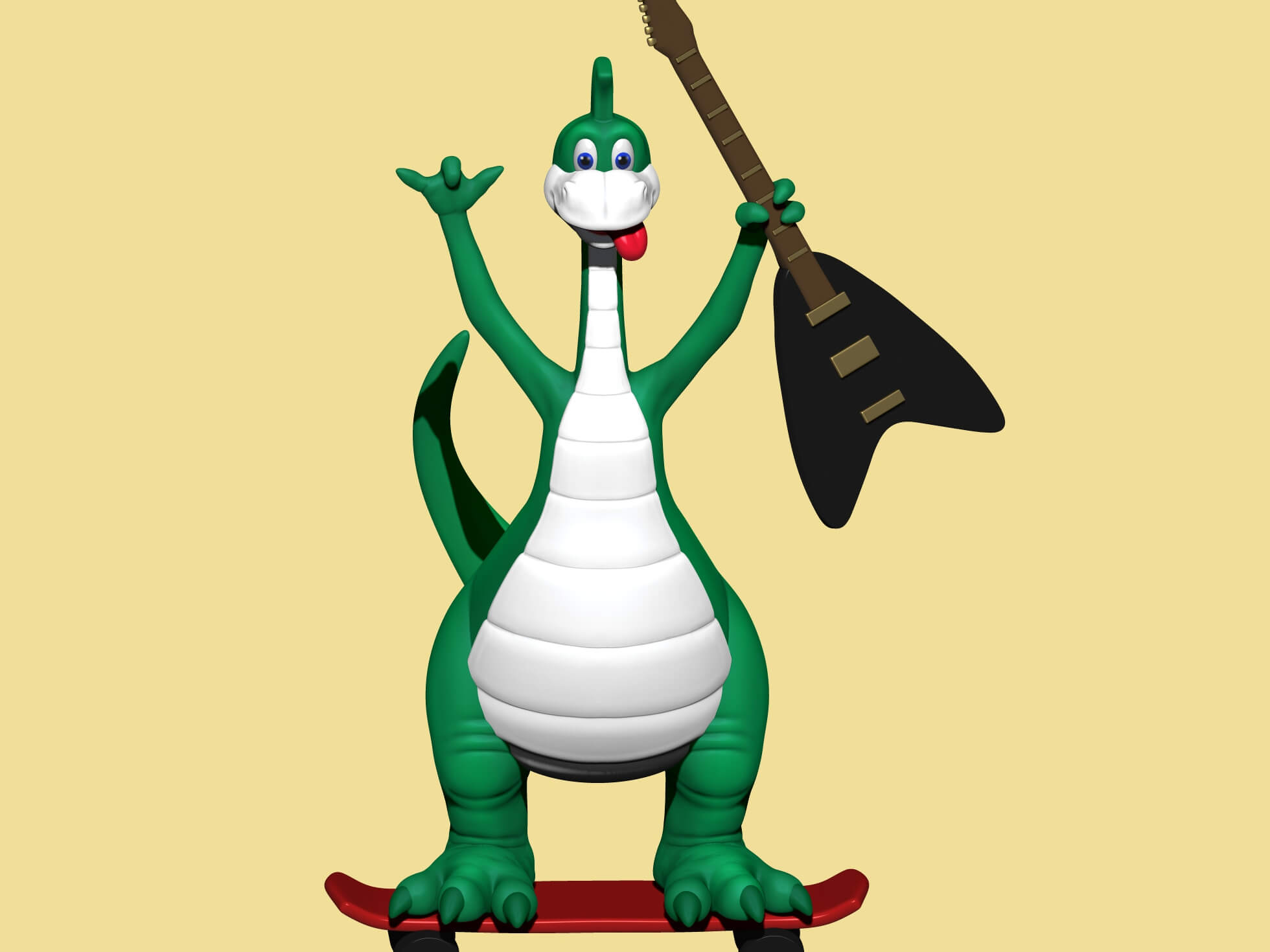 Denver, The Last Dinosaur - 3D Model by naeem32