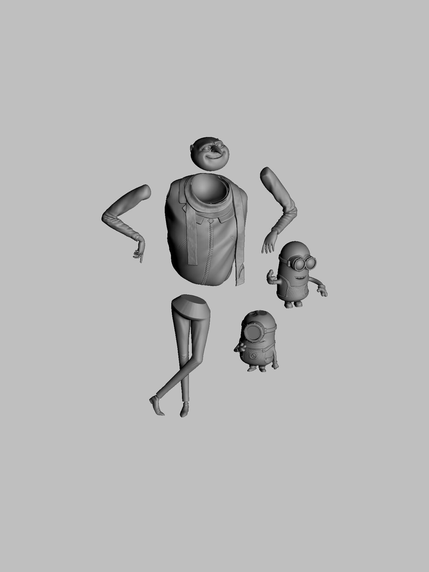 "Despicable Me" Set for 3D Printing by naeem32